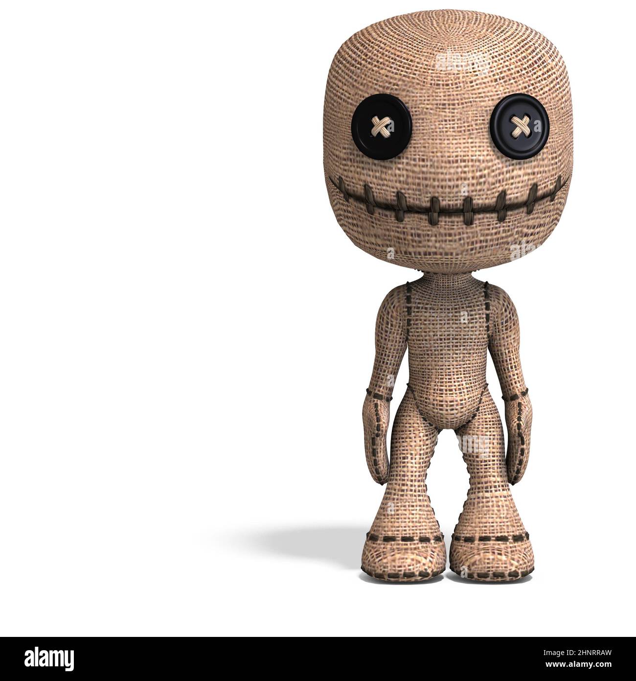 3D-illustration of a cute looking but dangerous voodoo doll Stock Photo ...