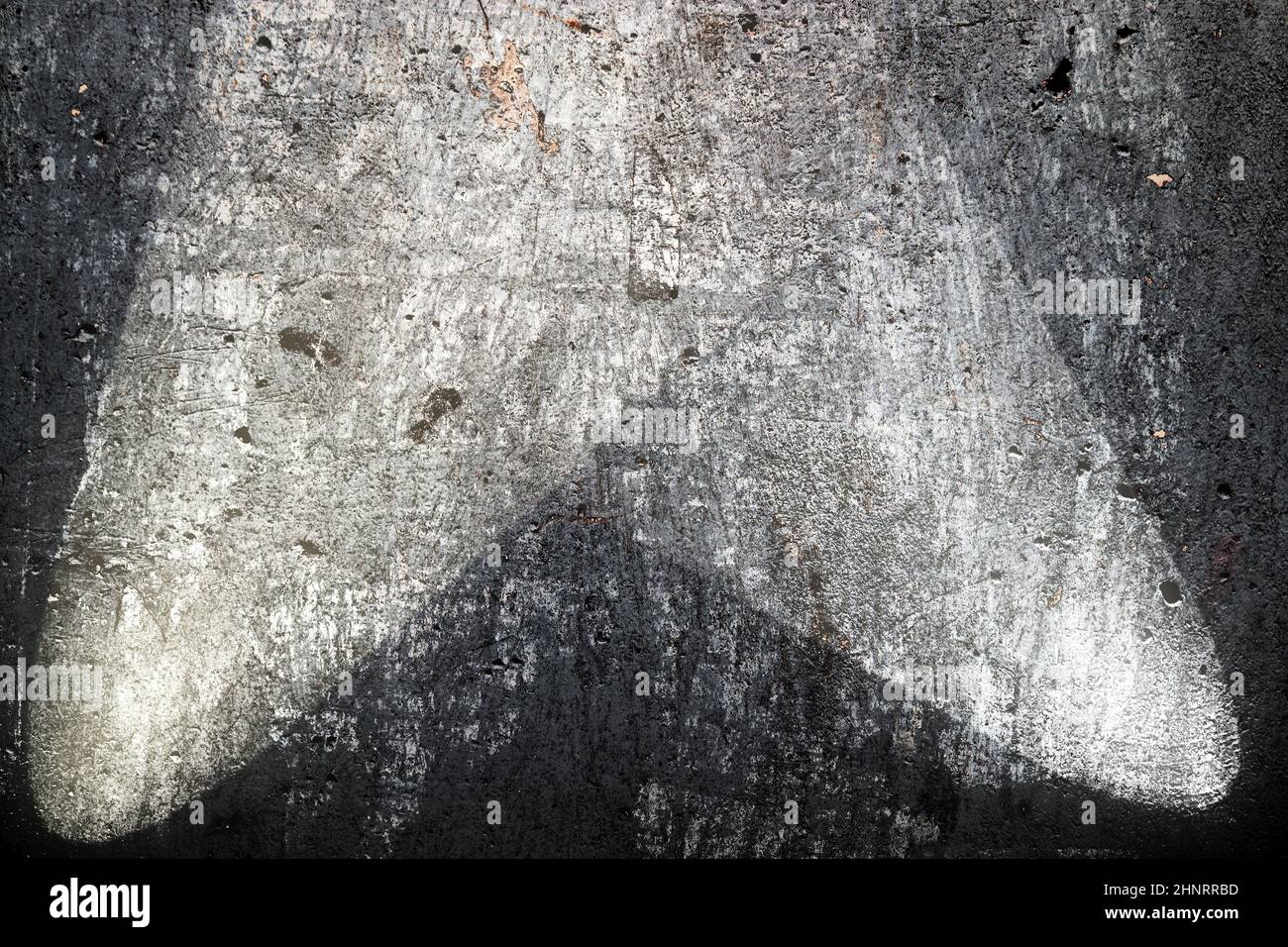Close up view on concrete wall textures with three spotlights in high ...