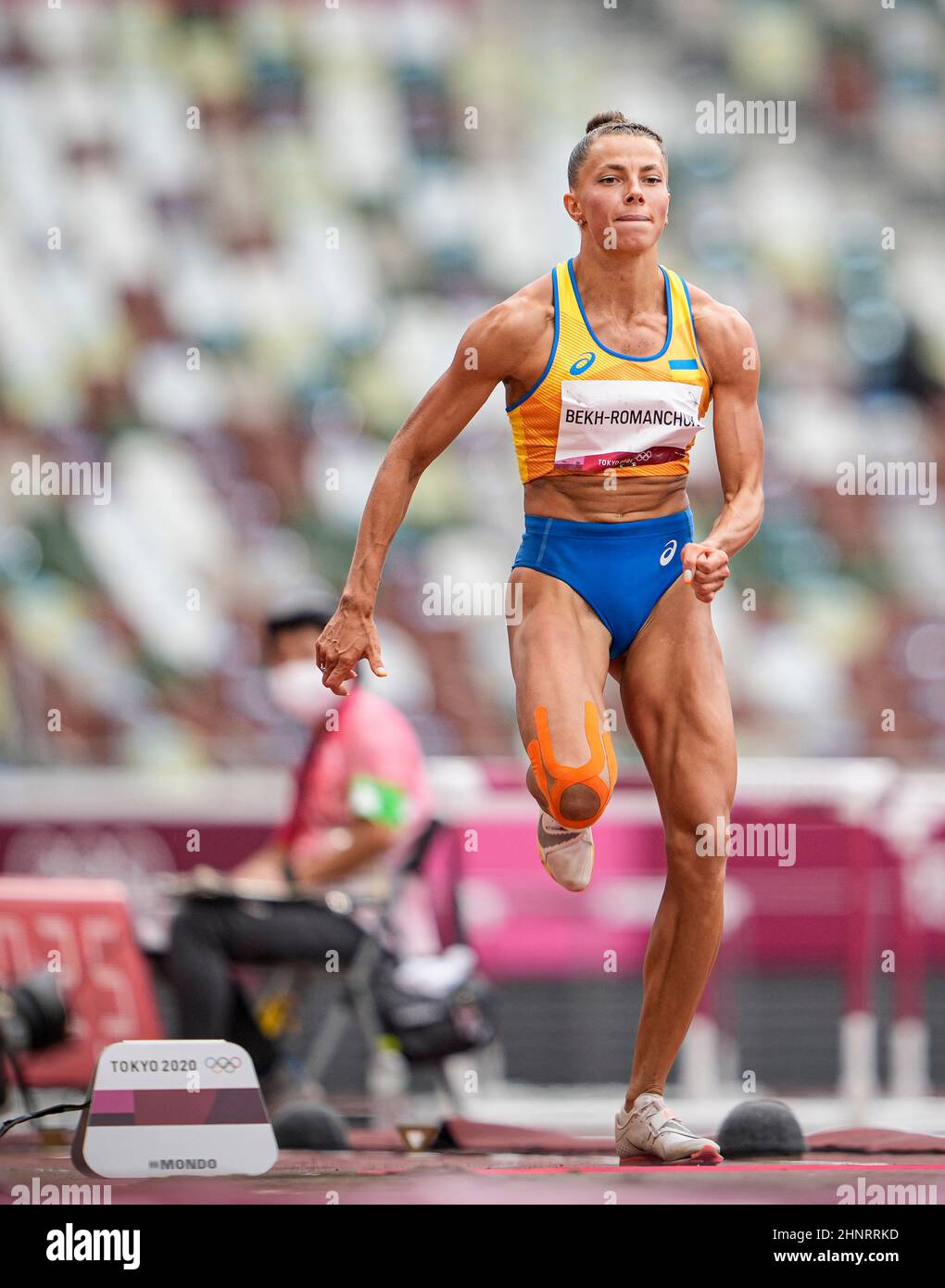 Maryna Bekh-Romanchuk participating in the Tokyo 2020 Olympic Games in ...