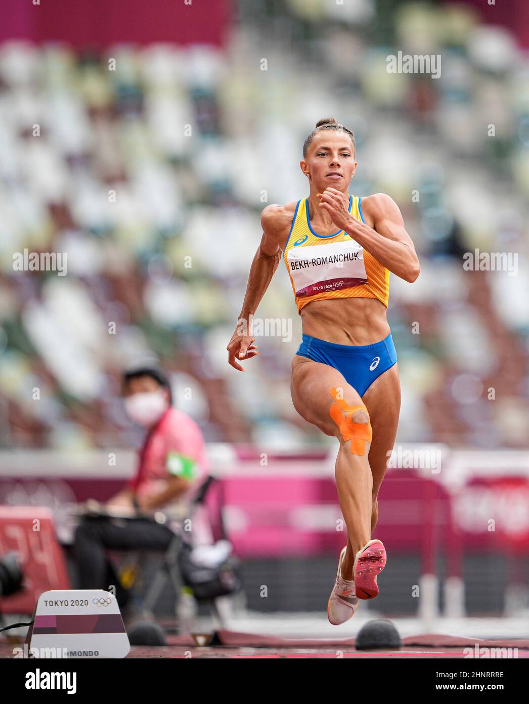 Maryna Bekh-Romanchuk participating in the Tokyo 2020 Olympic Games in ...