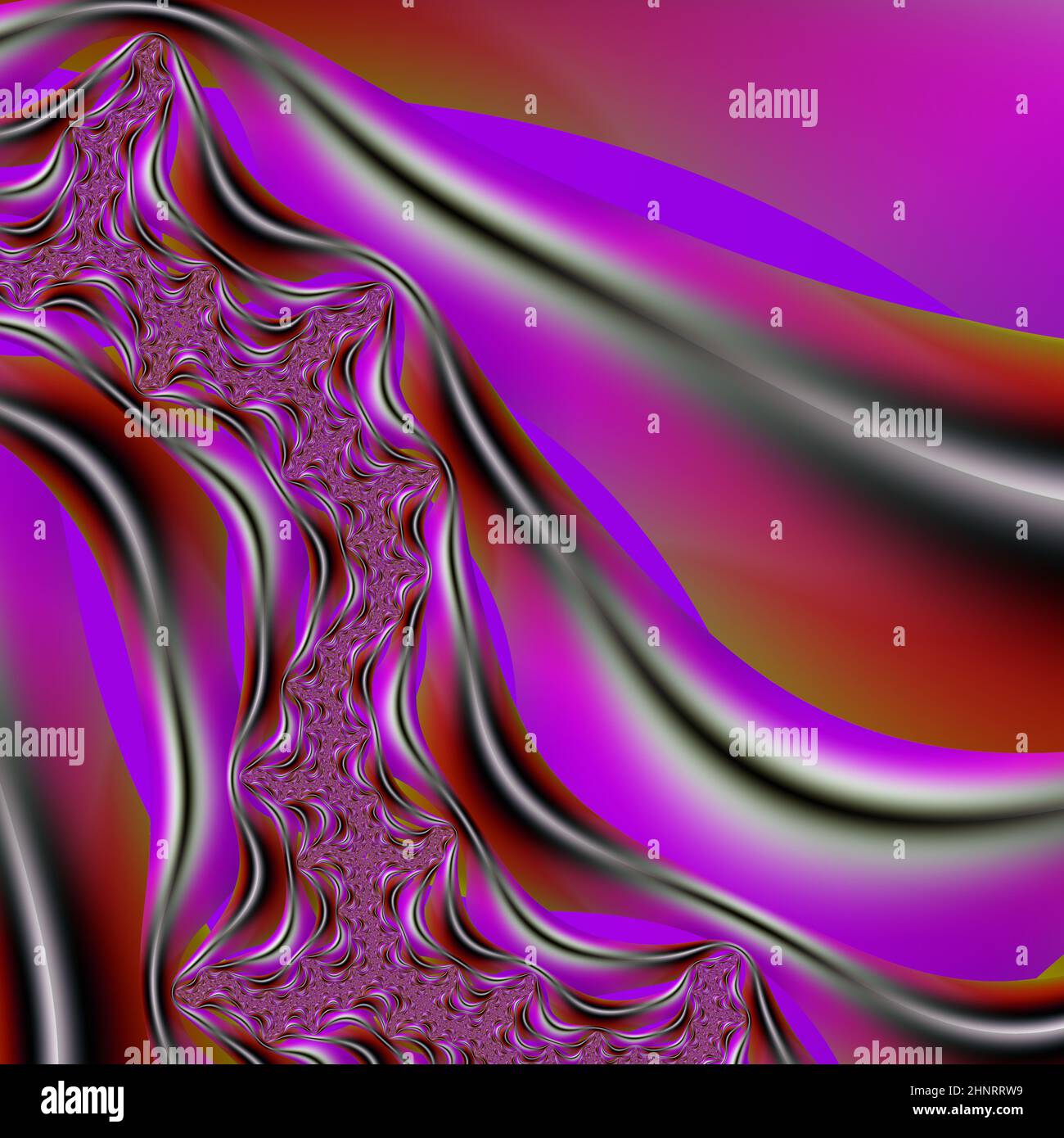 Fantastic interweaving of multi-colored patterns. 3D render Stock Photo ...