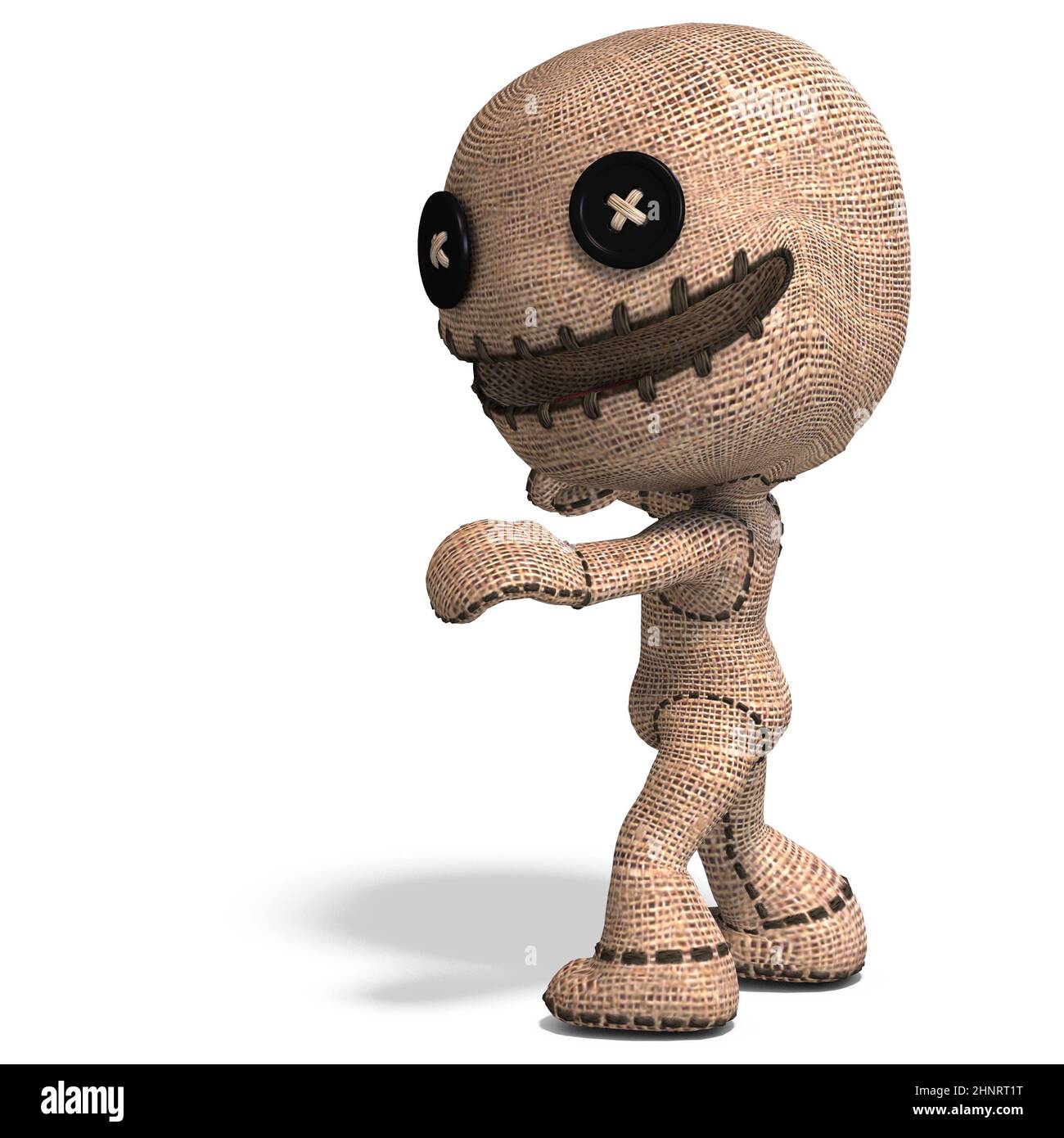 3D-illustration of a cute looking but dangerous voodoo doll Stock Photo ...