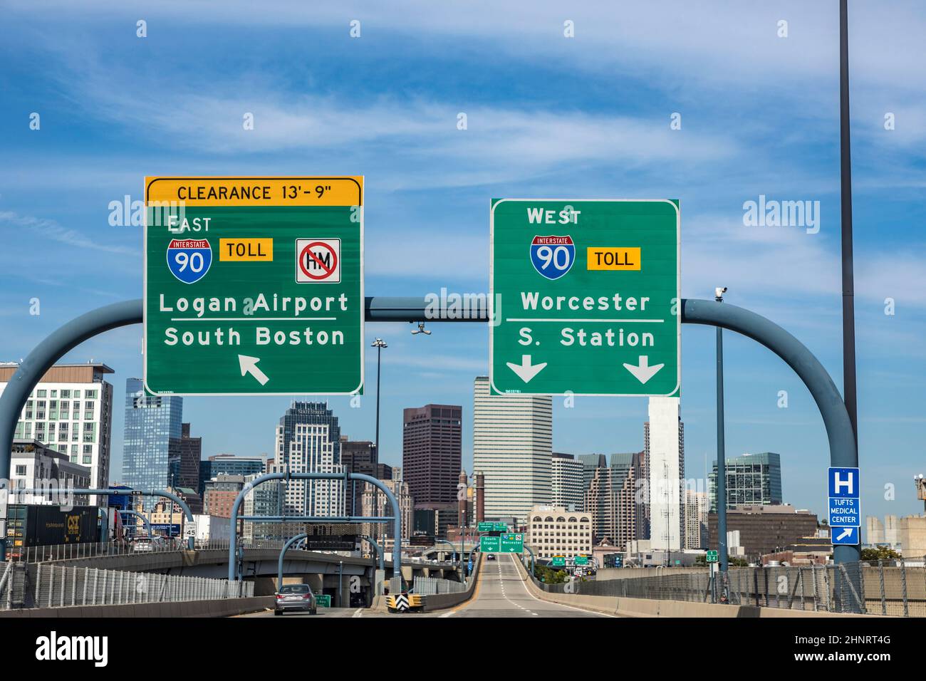 cars enter the capital of Massachusetts, Boston by car. In the ...