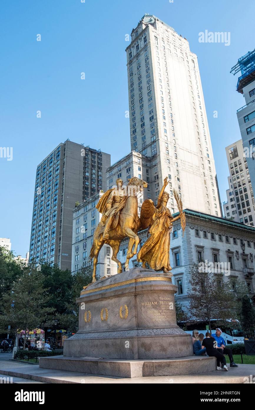 General william tecumseh sherman by augustus saint gaudens hi-res stock ...