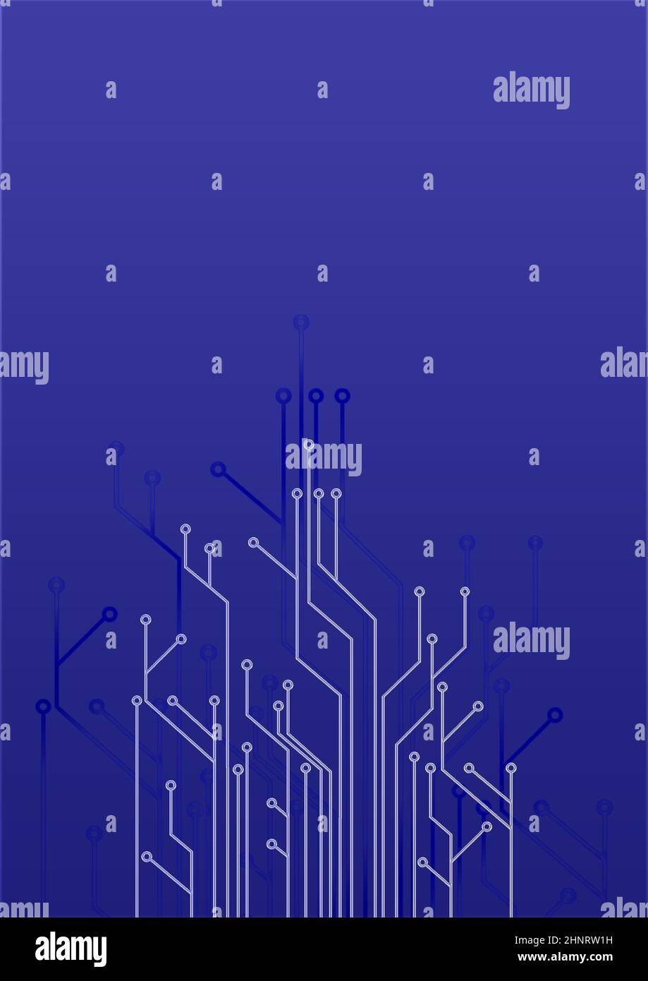 abstract set of printing conductors for an electric circuit Stock Photo ...