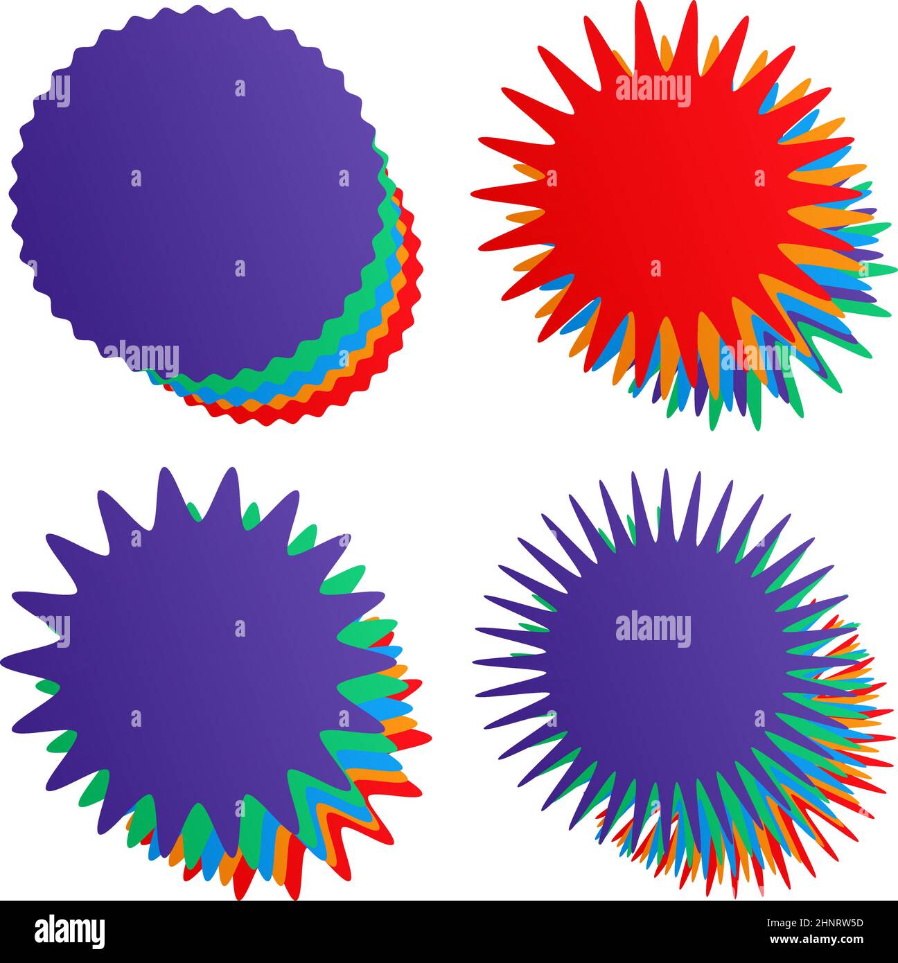 Starburst, sunburst price tag, label with empty, blank space. Price ...