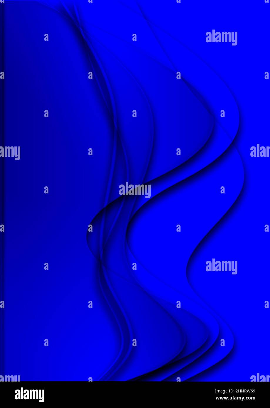 simple abstract background of blue curve lines Stock Photo - Alamy