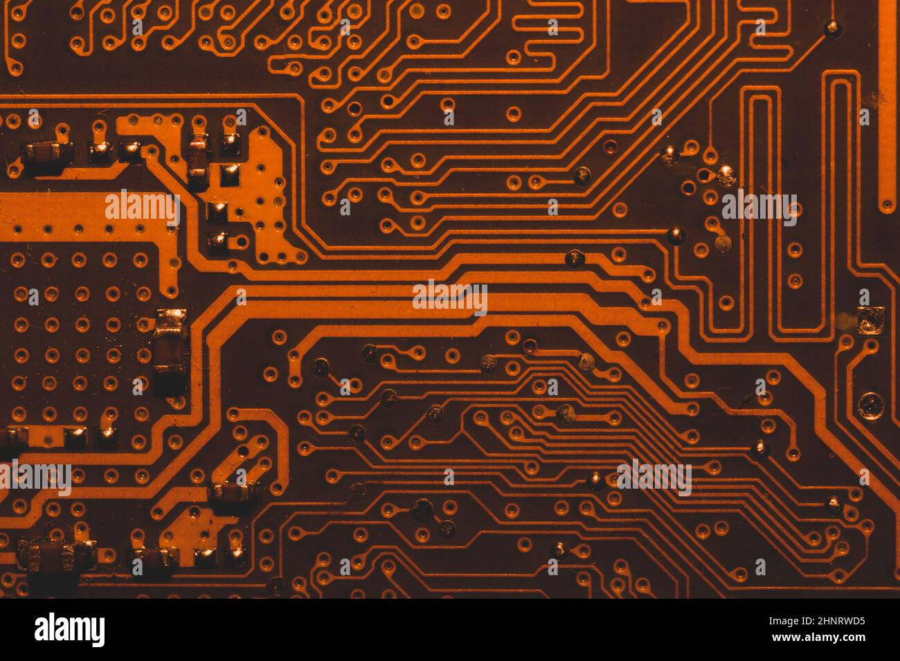 Electronic circuit board abstract background. computer motherboard close up. modern technologies ...