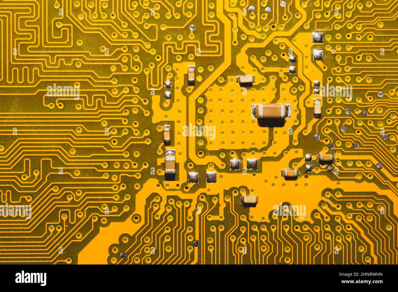 Electronic circuit board abstract background. computer motherboard close up. modern technologies ...