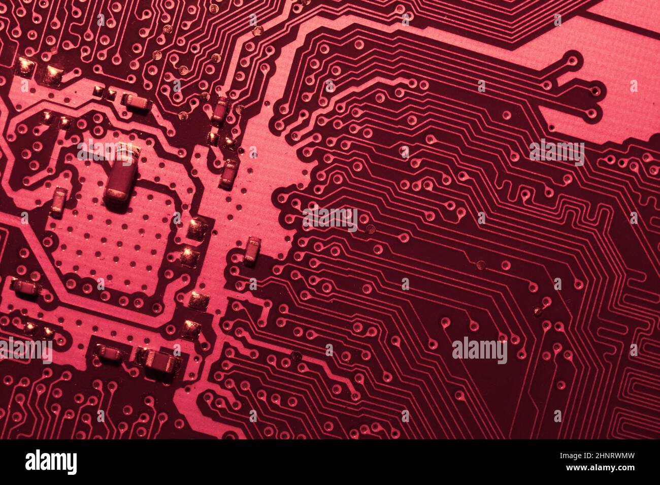 Electronic circuit board abstract background. computer motherboard close up. modern technologies ...