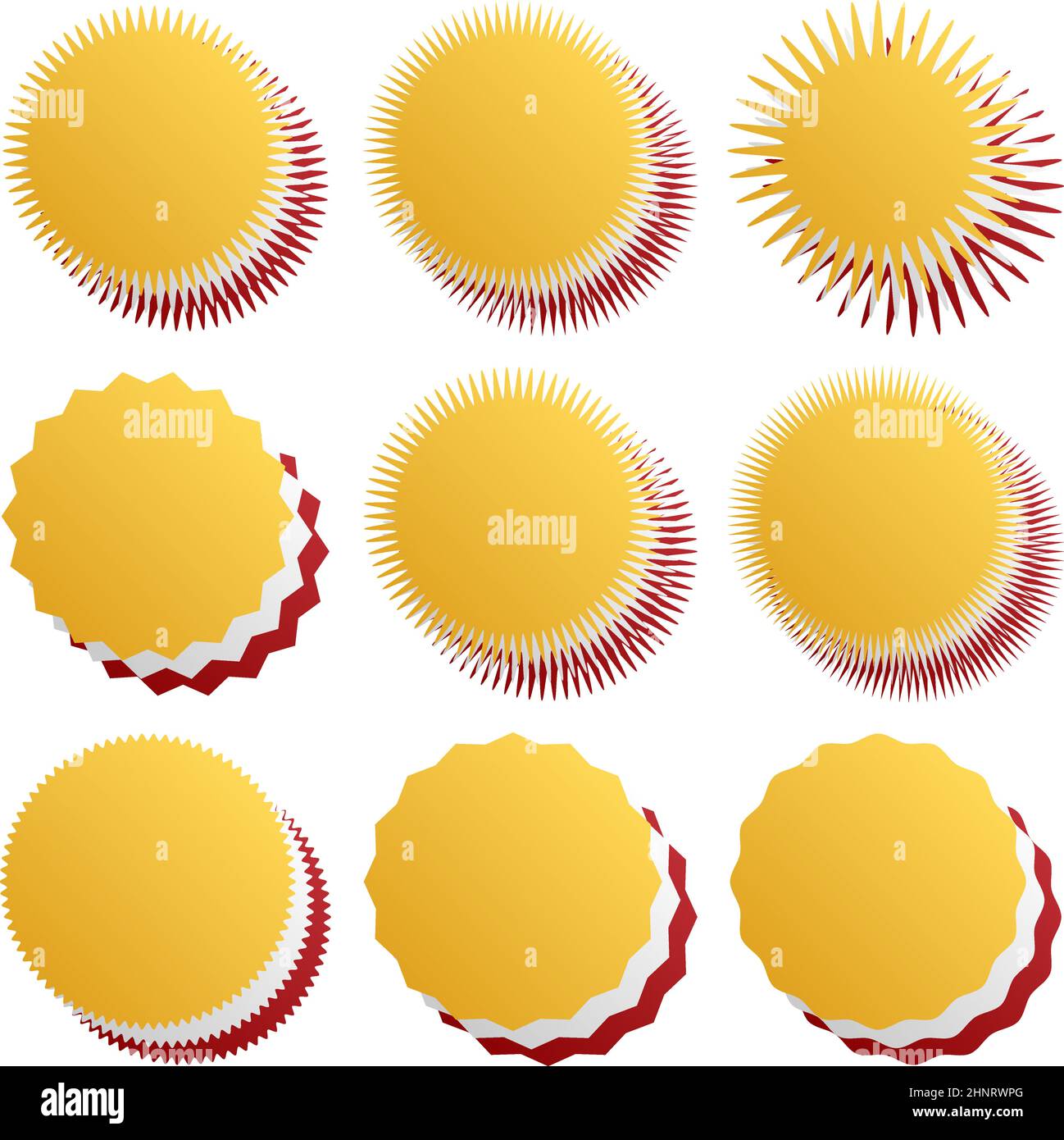 Gold, silver, bronze plaque, banner and seal. Precious metal badge ...