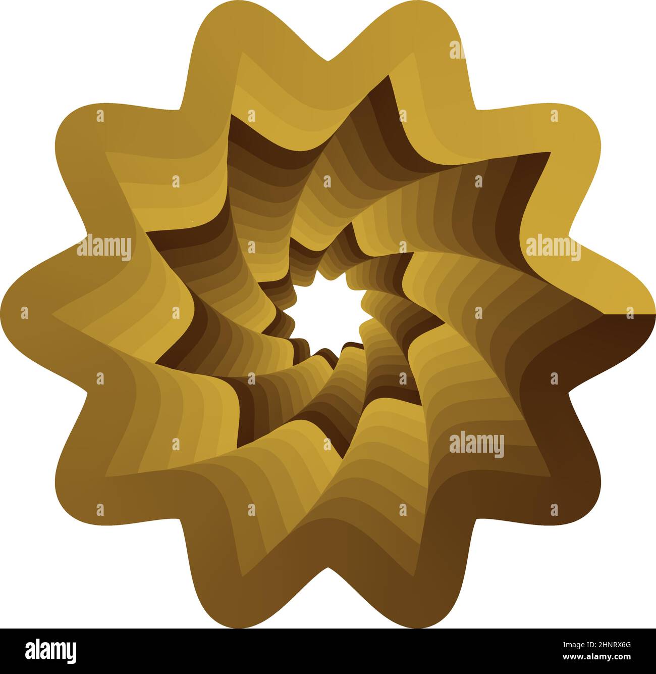 Unique star shape, star contour vector design element - stock vector ...