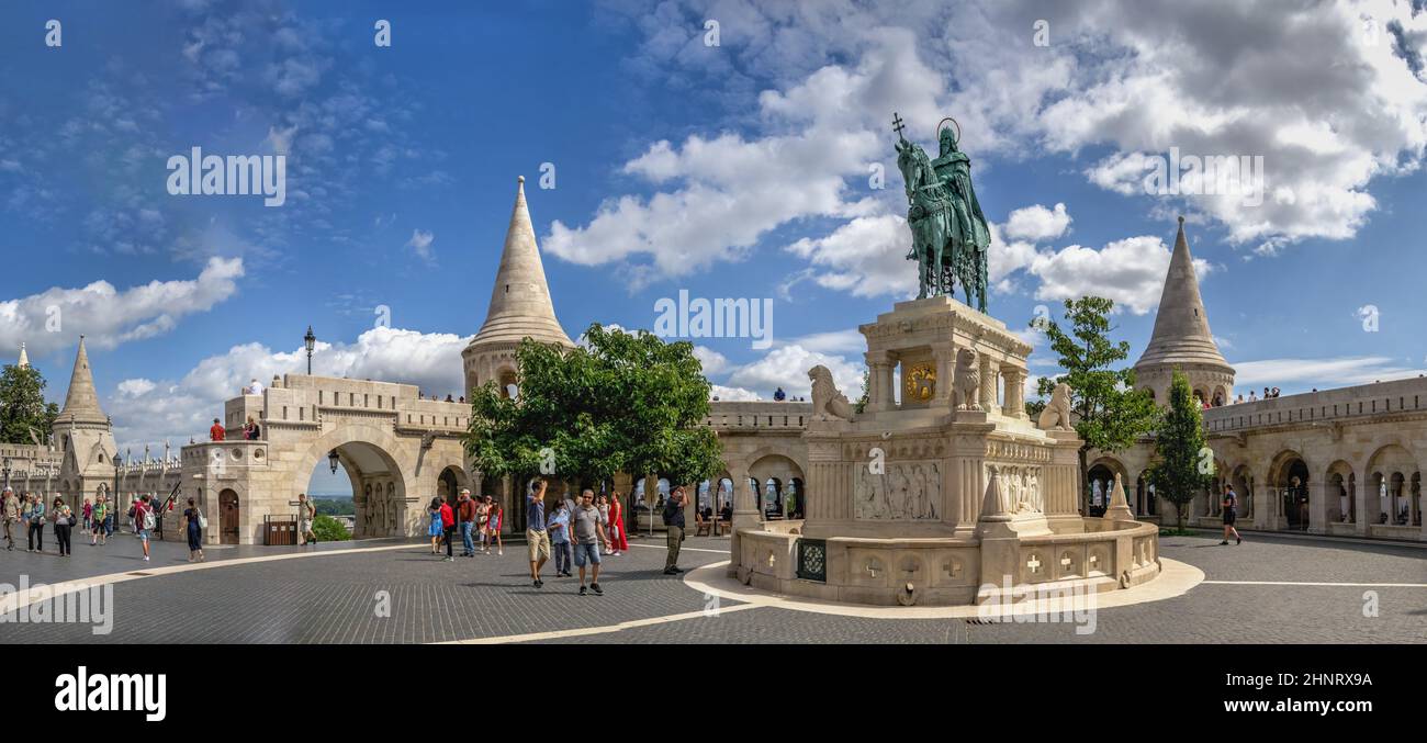 Holy Trinity square in Budapest, Hungary Stock Photo - Alamy