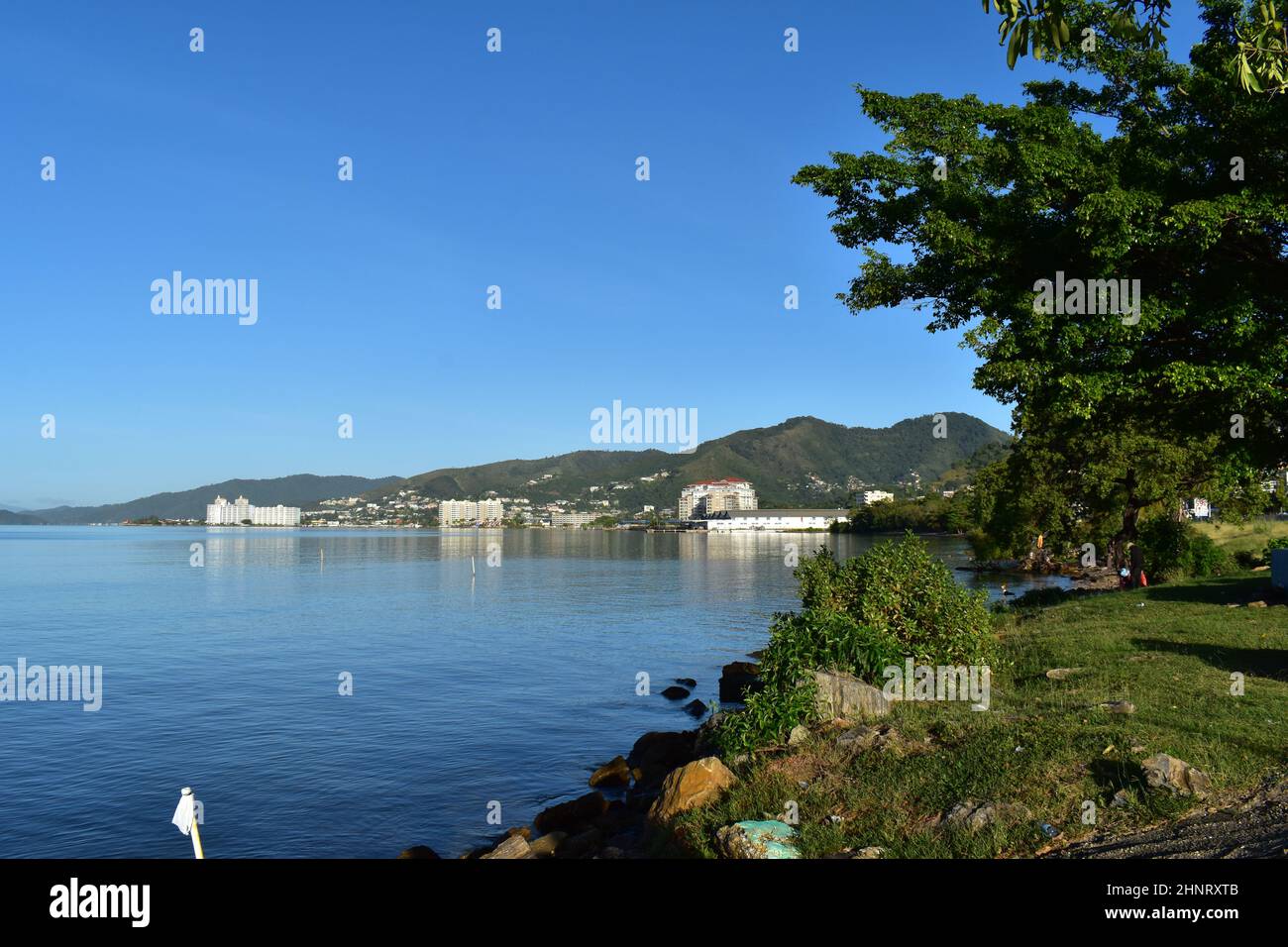 Mucurapo, Trinidad and Tobago-January 16, 2021: Early morning view from ...