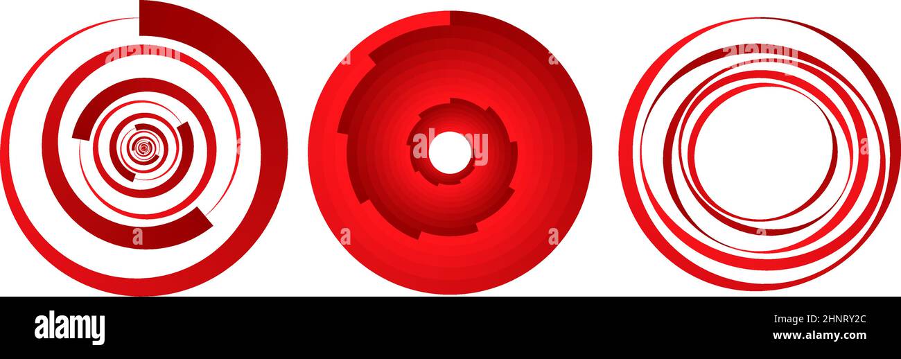 Gradient filled shaded design element, geometric shape set - stock ...