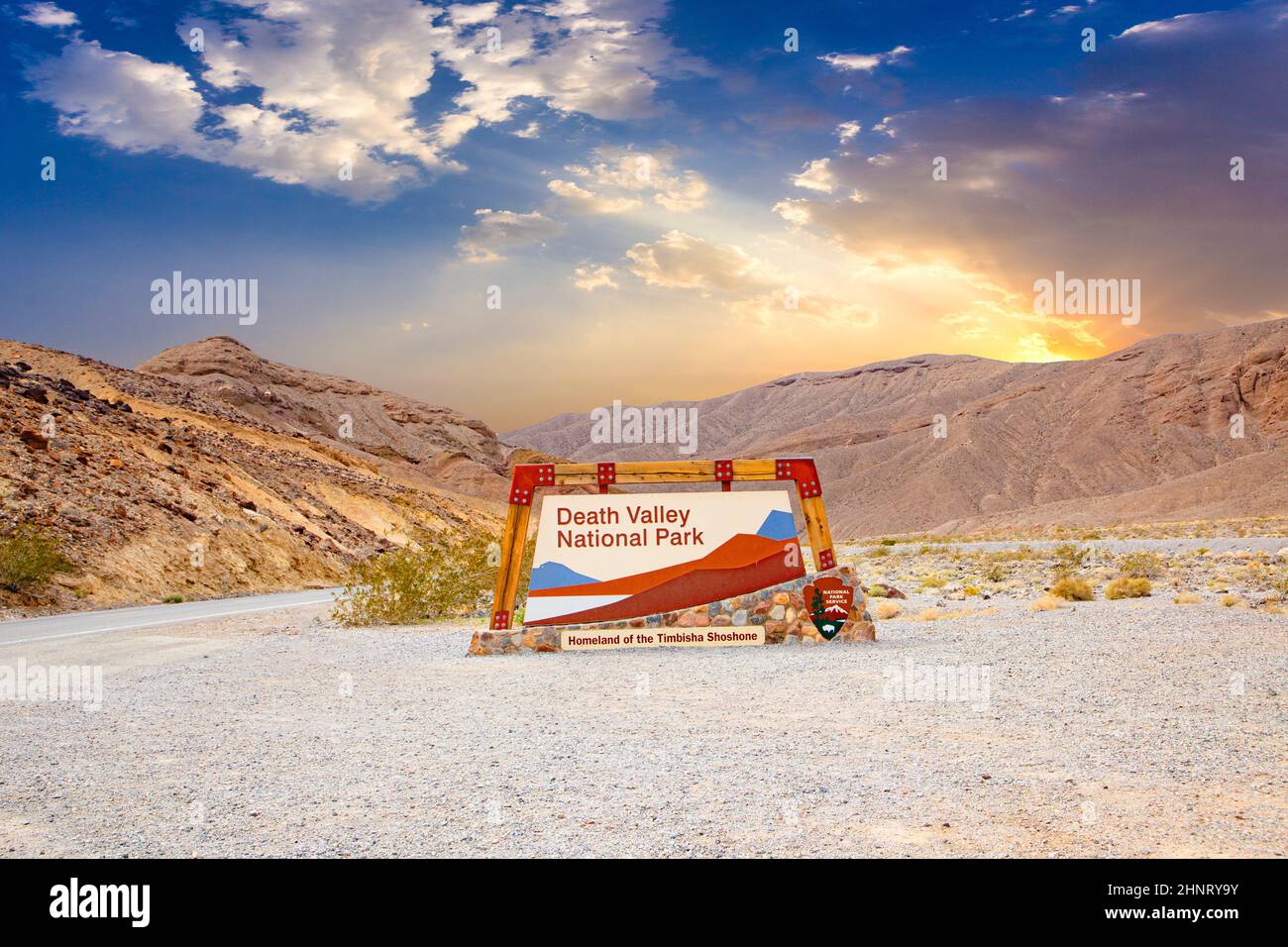 Death valley national park sign hi-res stock photography and images - Alamy