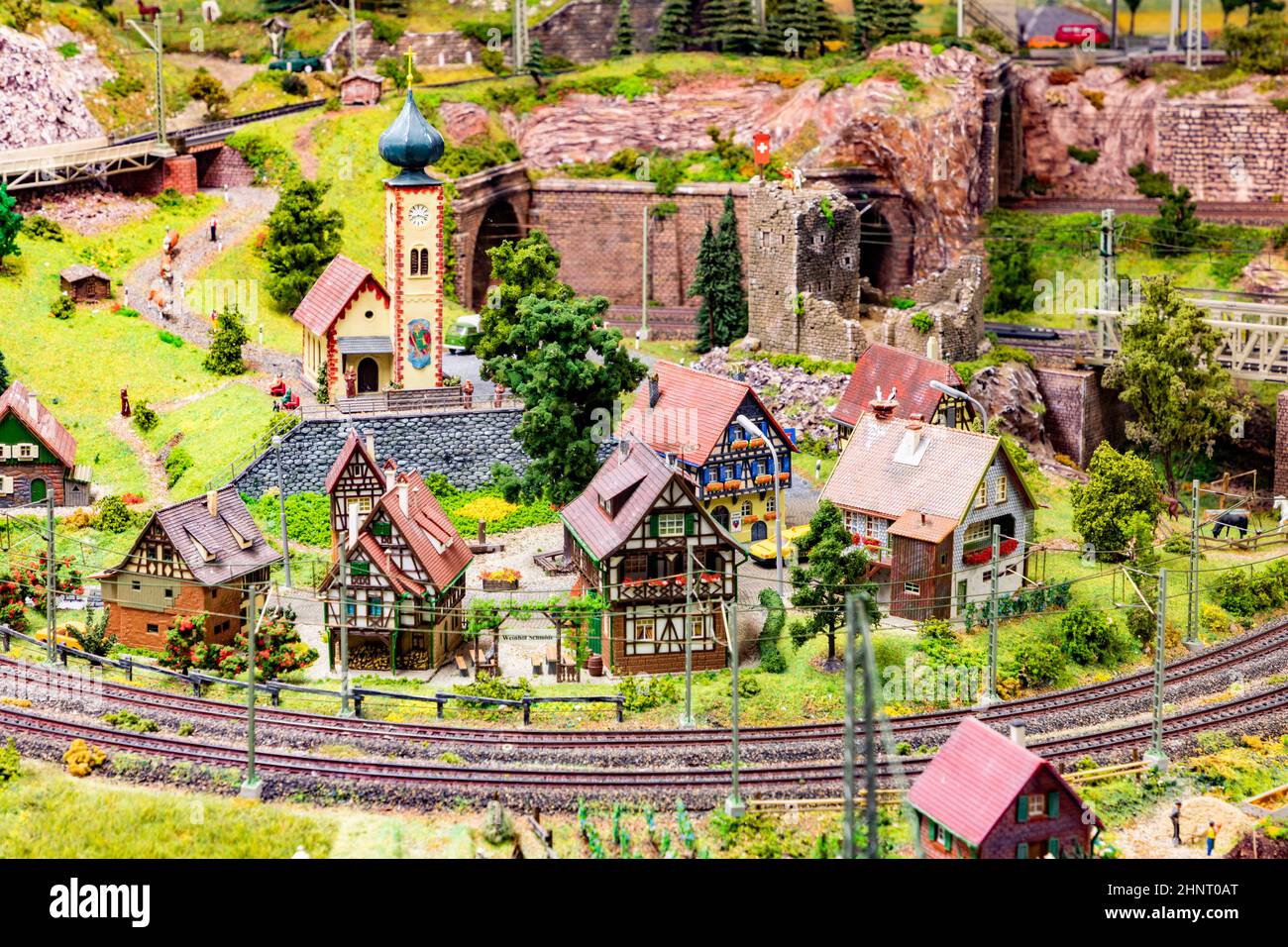 Model Railway With Village at Tim Anna blog