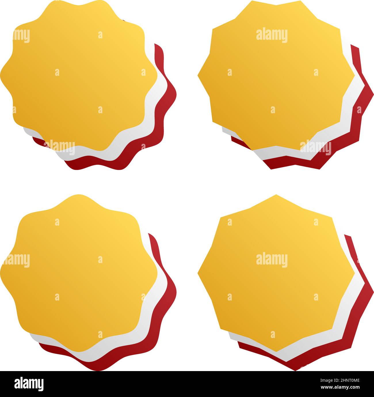 Gold, silver, bronze plaque, banner and seal. Precious metal badge ...