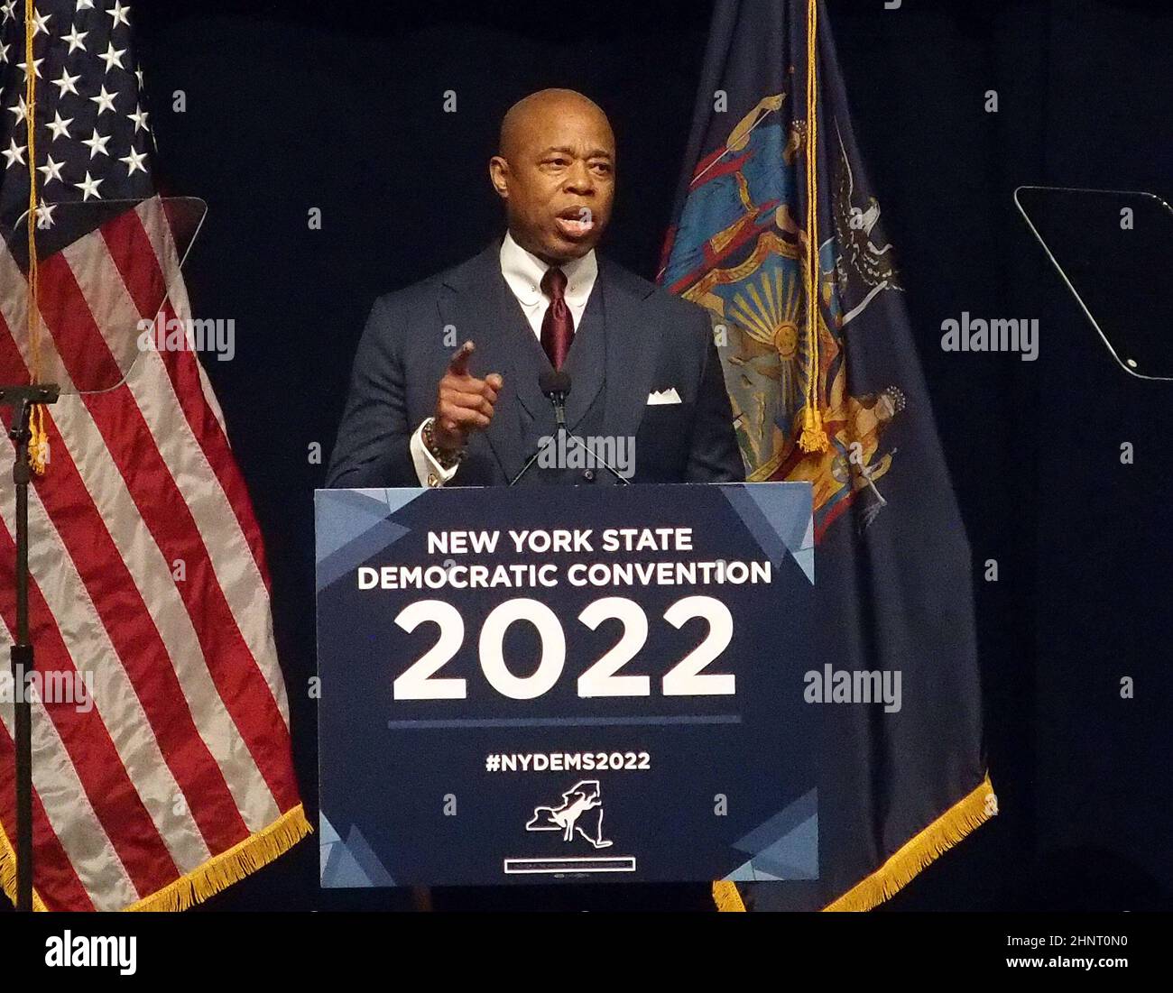 New York, USA. 17th Feb, 2022. NYC Mayor Eric Adams during the 2022 New ...