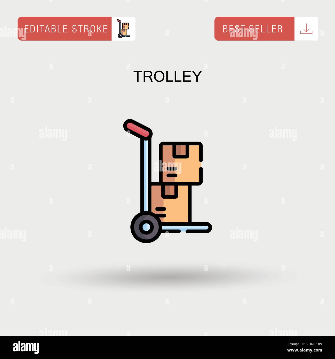 Shopping trolley full Stock Vector Images - Alamy