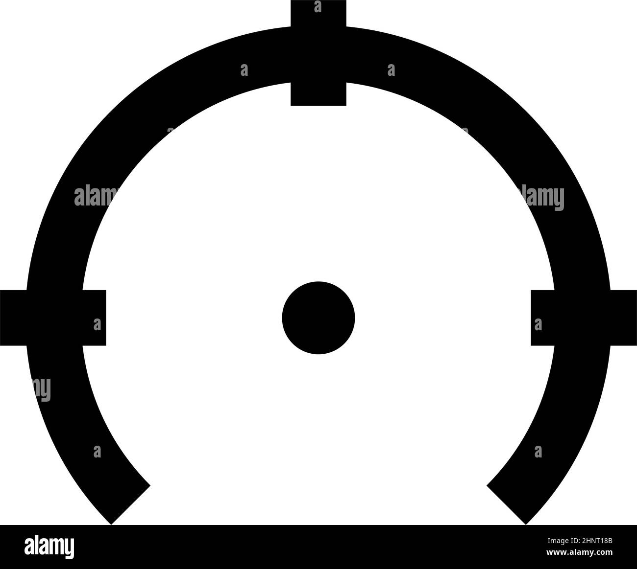 Crosshair, target mark, reticule icon, symbol - stock vector ...