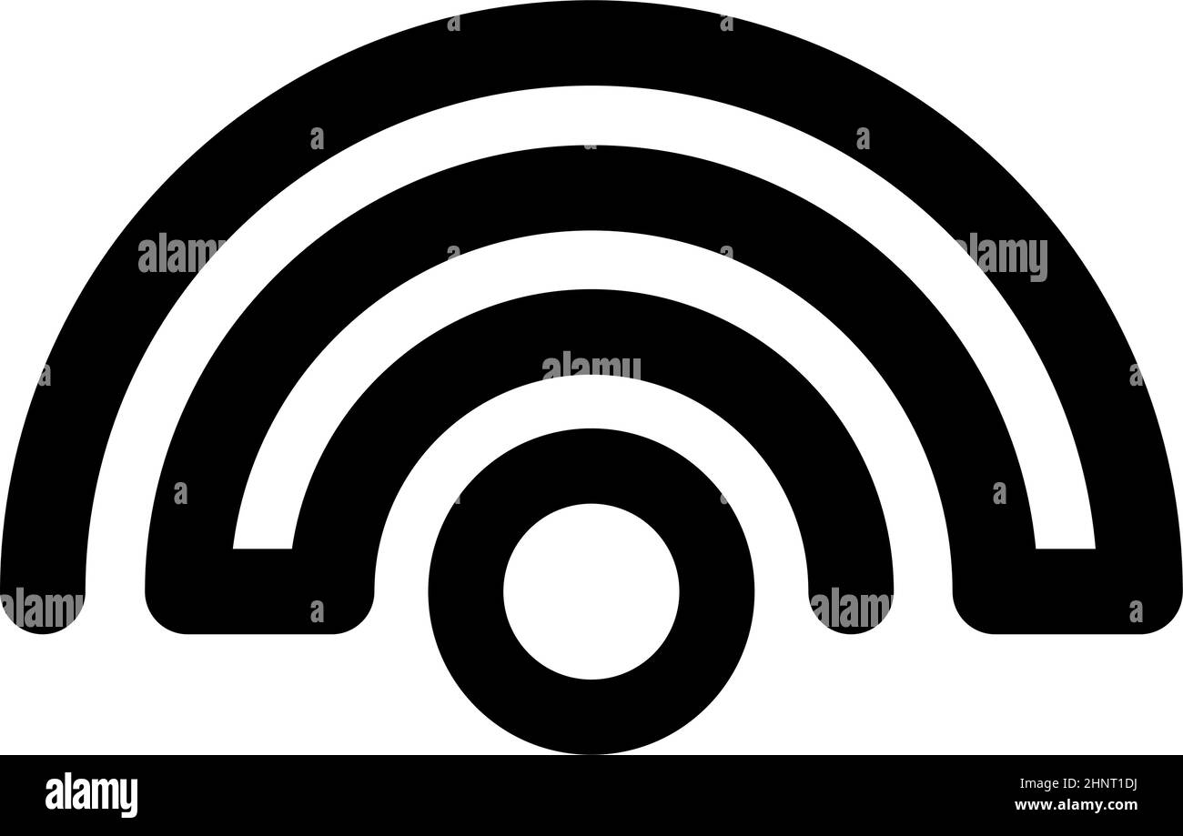 Wireless, cordless signal, internet, wifi shape icon, symbol - stock ...