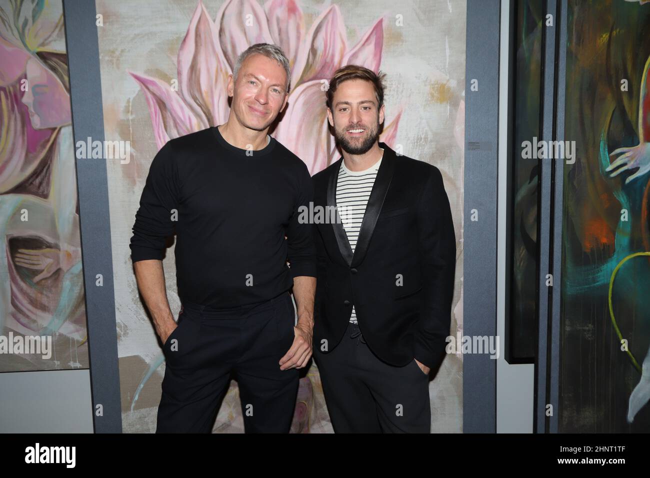 Maximilian Magnus and Olaf Hajek Exhibition Hamburg Stock Photo - Alamy