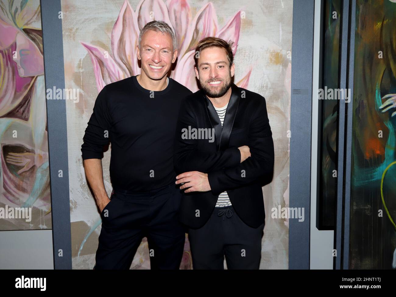 Maximilian Magnus and Olaf Hajek Exhibition Hamburg Stock Photo - Alamy