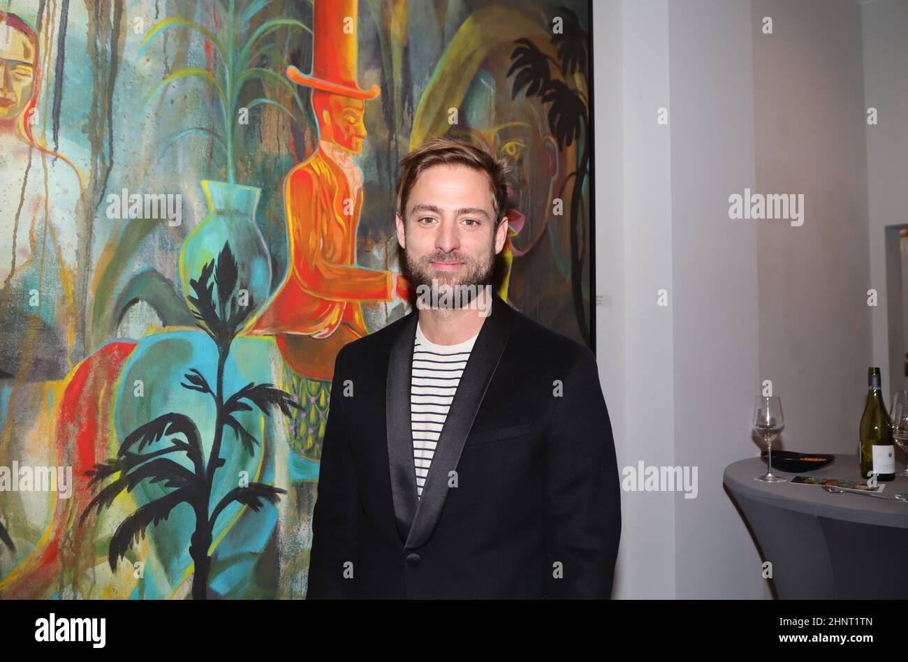 Maximilian Magnus and Olaf Hajek Exhibition Hamburg Stock Photo - Alamy