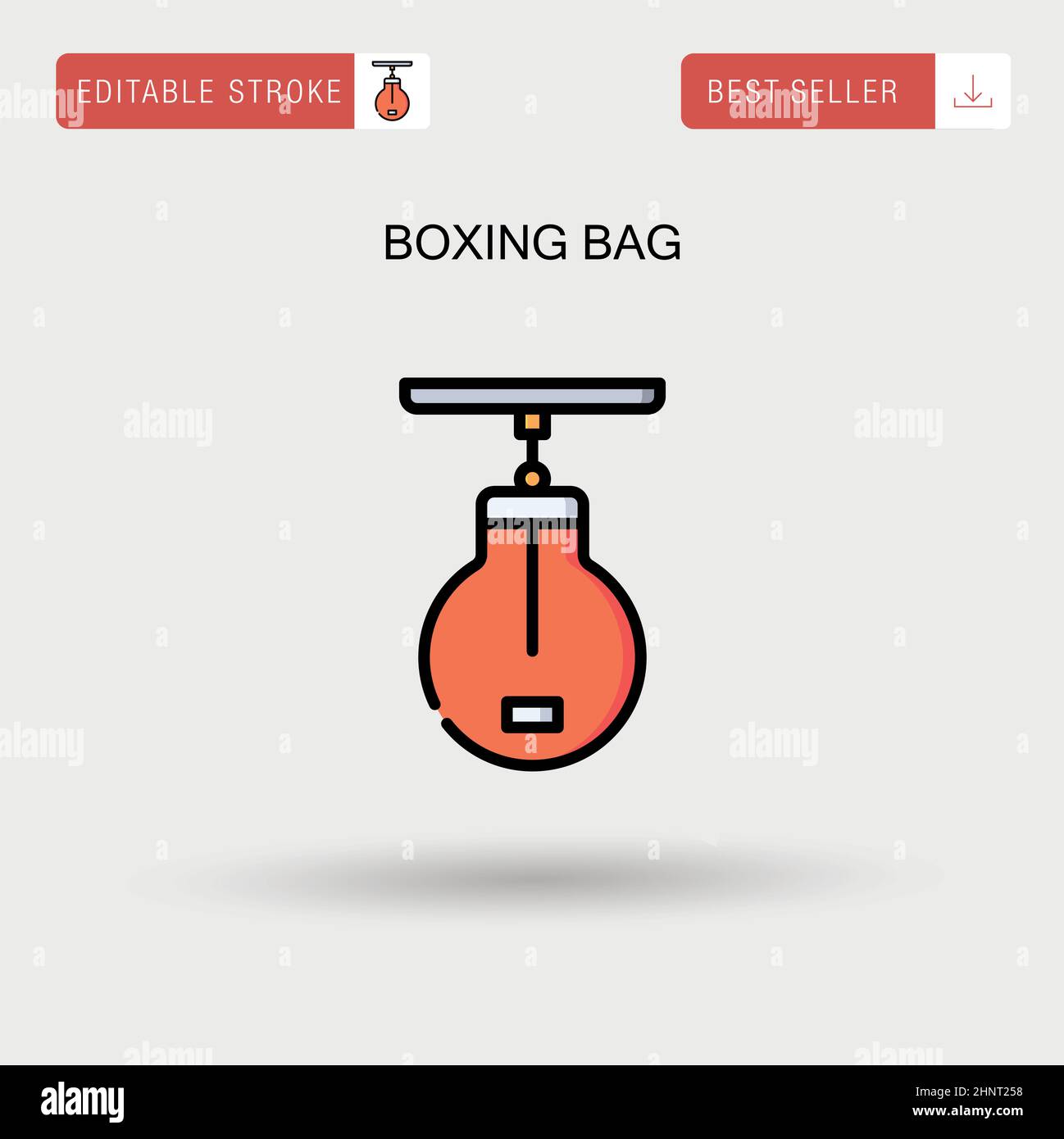 Boxing bag Simple vector icon Stock Vector Image & Art - Alamy
