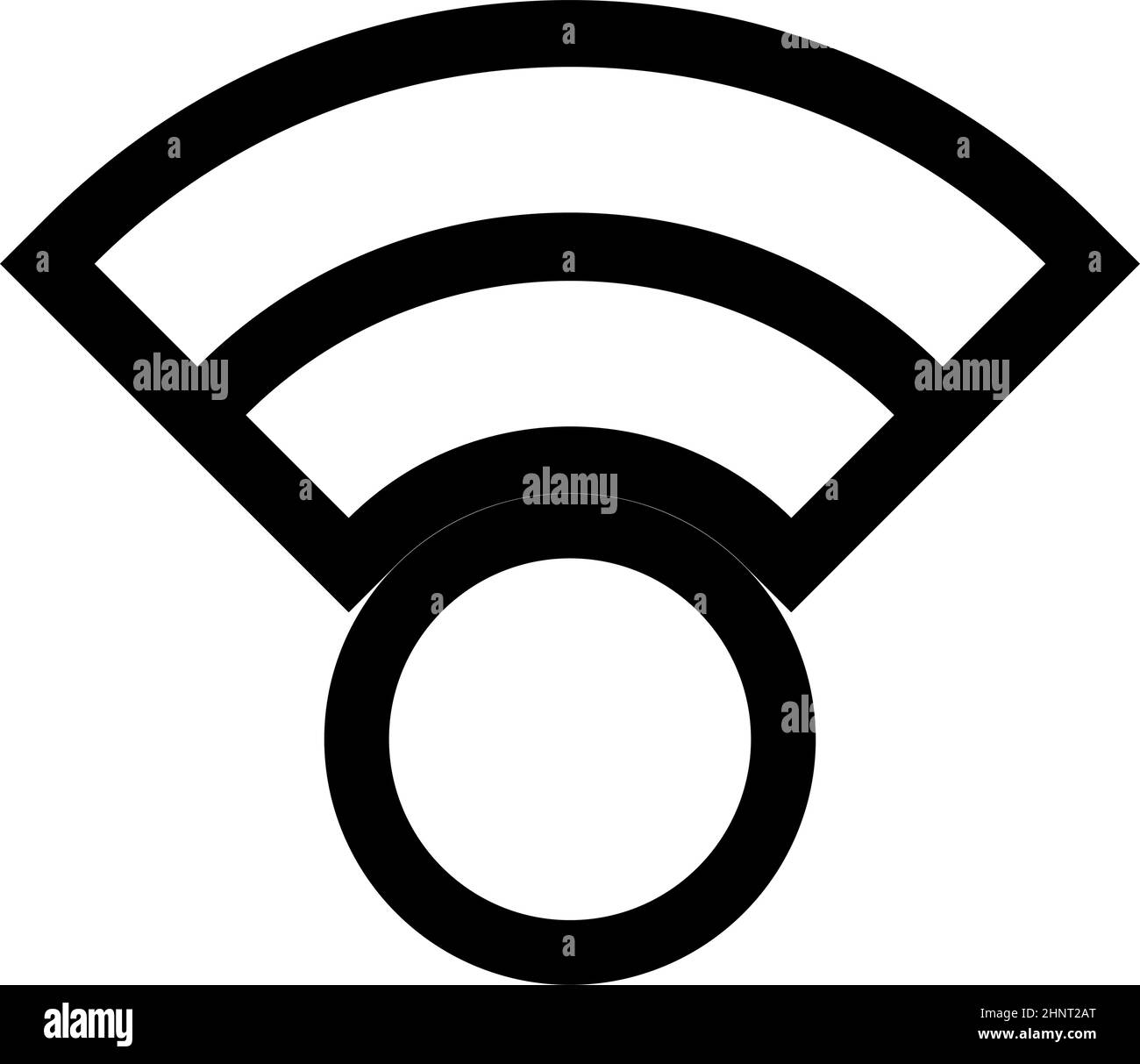 Wireless, cordless signal, internet, wifi shape icon, symbol - stock ...