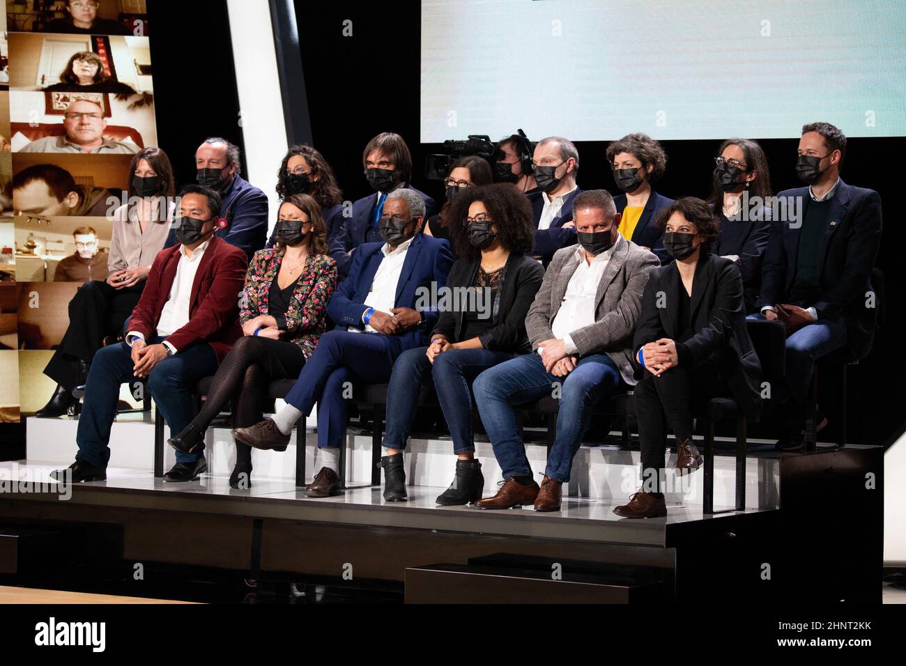 Support of French Europe Ecologie Les Verts party candidate for the ...