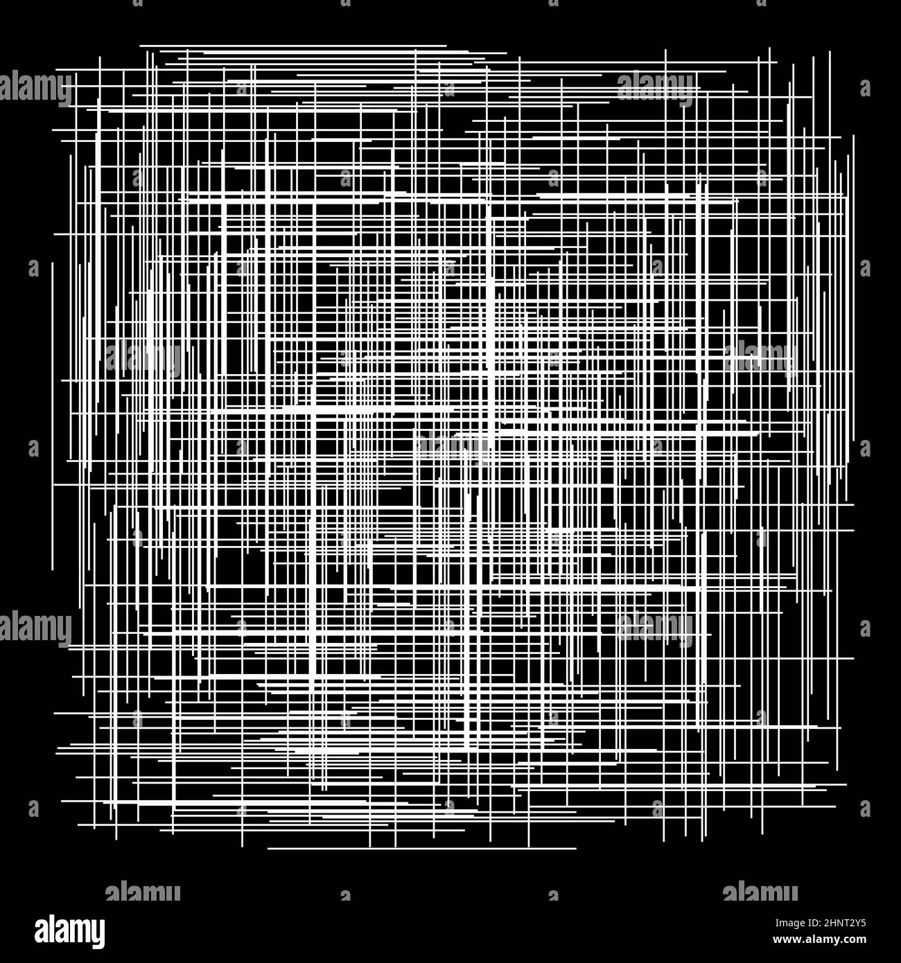 Grid, mesh of random lines. Reticle, grating, crosshatch pattern, texture. Intersecting lines ...