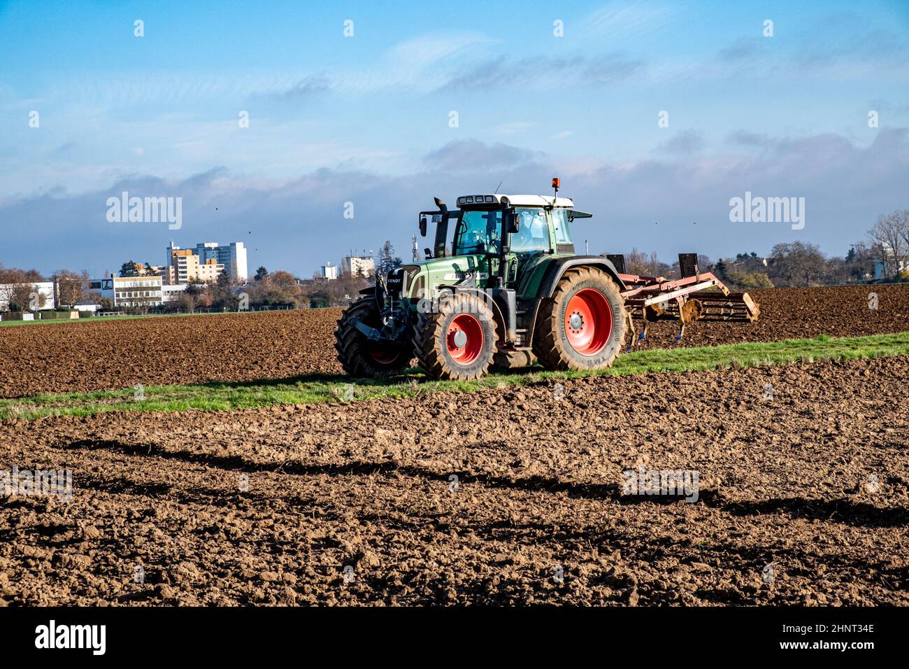 Farmer plowing field hi-res stock photography and images - Alamy
