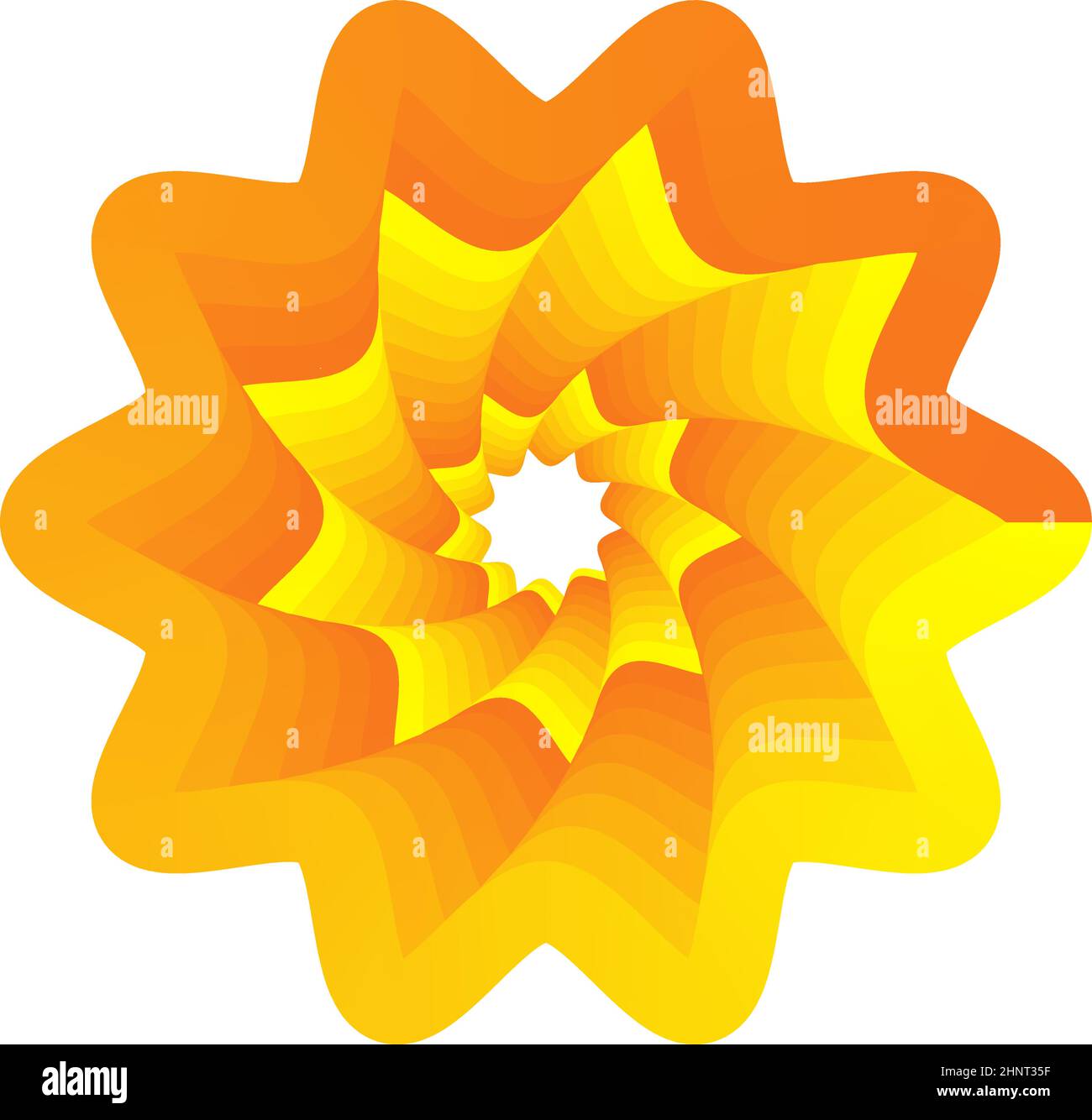 Unique star shape, star contour vector design element - stock vector ...