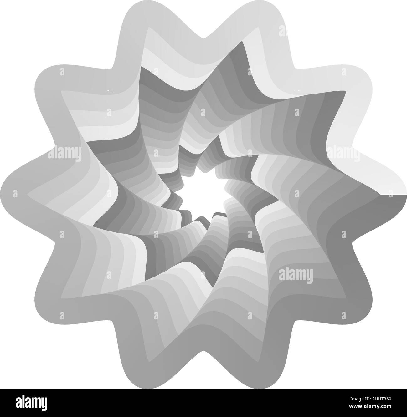 Unique star shape, star contour vector design element - stock vector ...