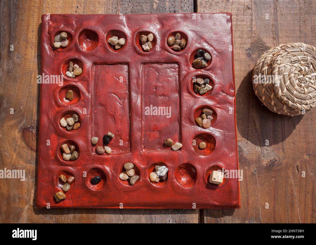 Reconstruction of roman board game Tabula Lusoria. Private recreational ...