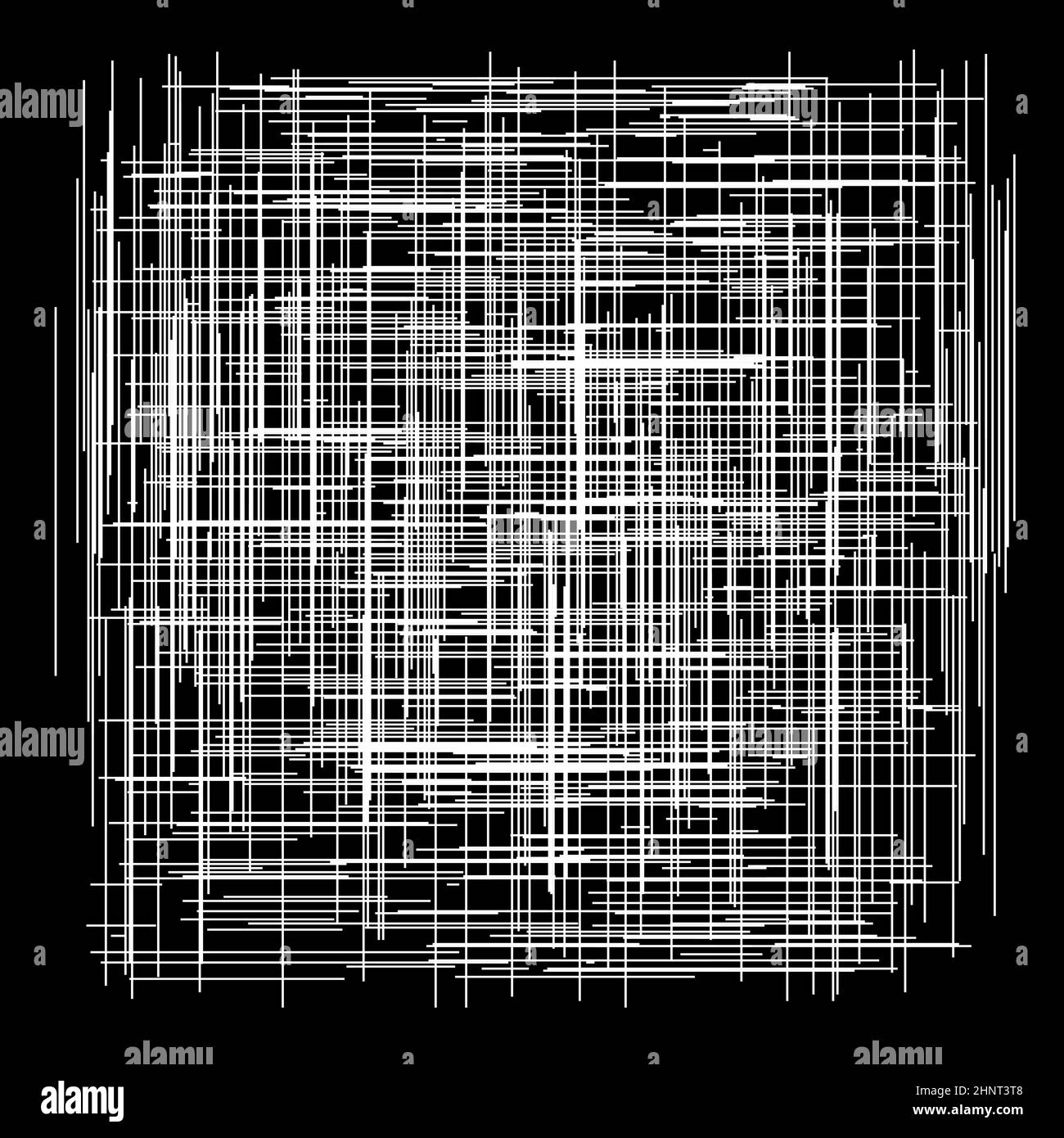 Grid, mesh of random lines. Reticle, grating, crosshatch pattern, texture. Intersecting lines ...