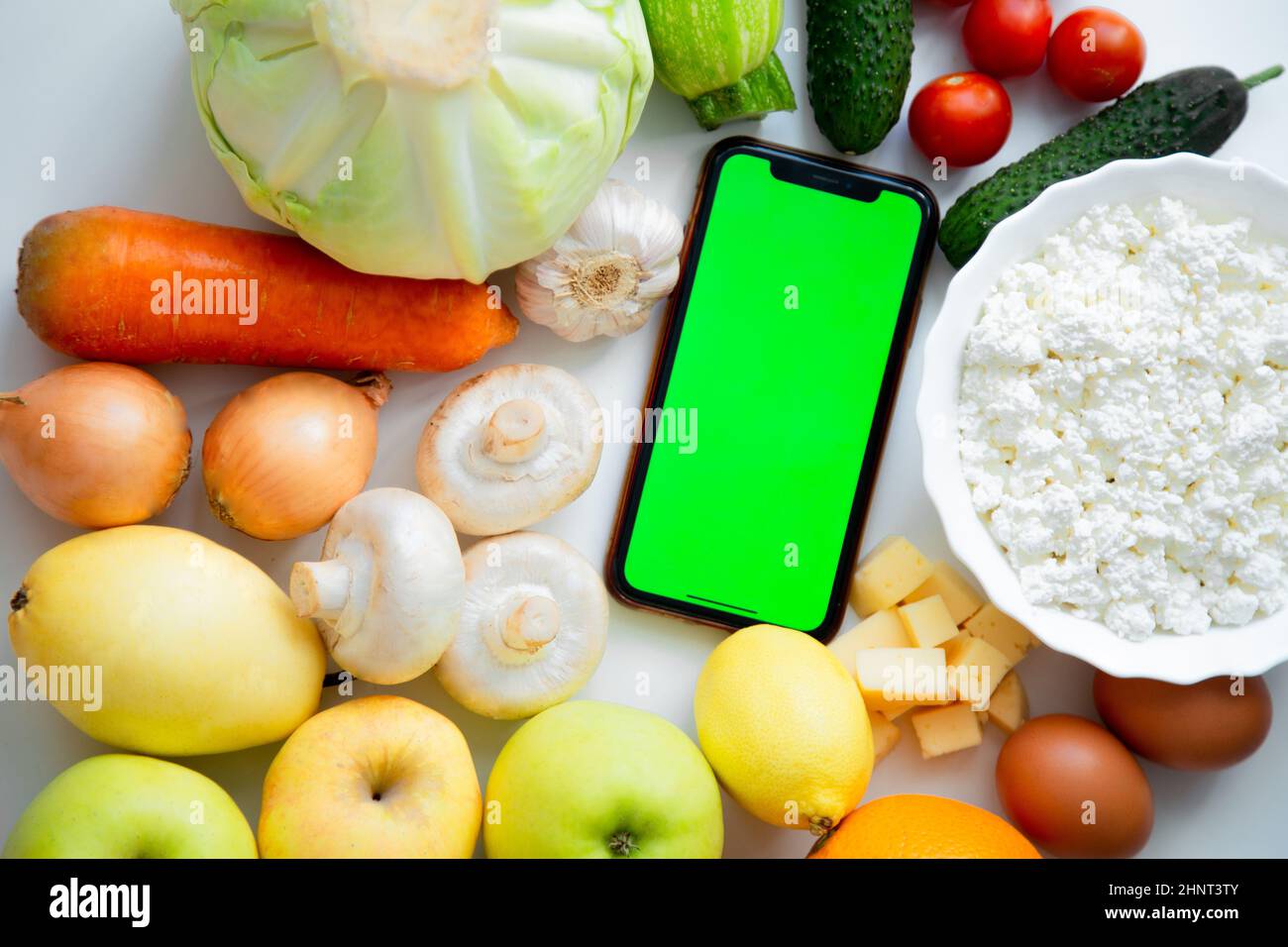 Fruits and vegetables green screen hi-res stock photography and images ...