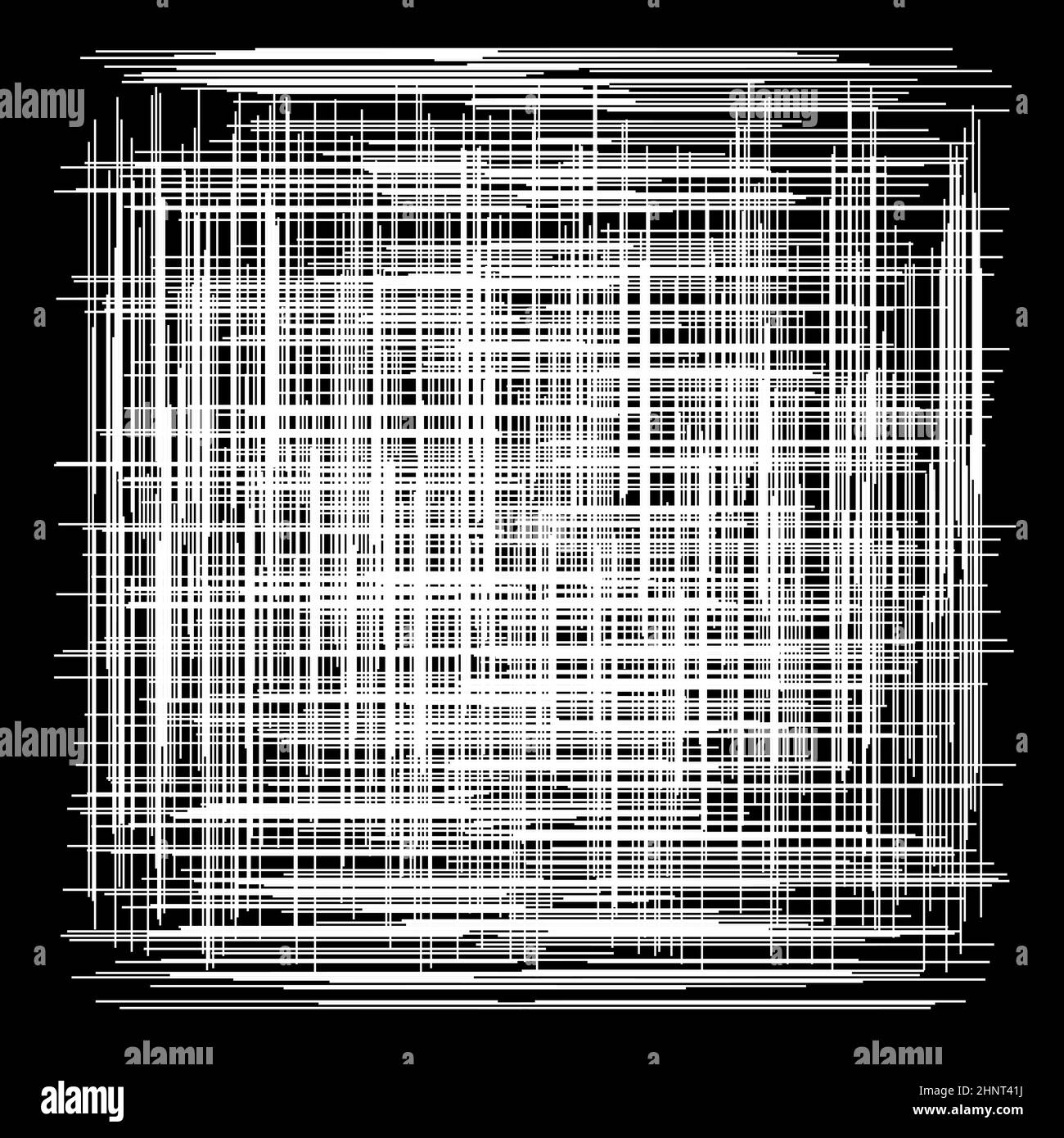 Grid, mesh of random lines. Reticle, grating, crosshatch pattern, texture. Intersecting lines ...