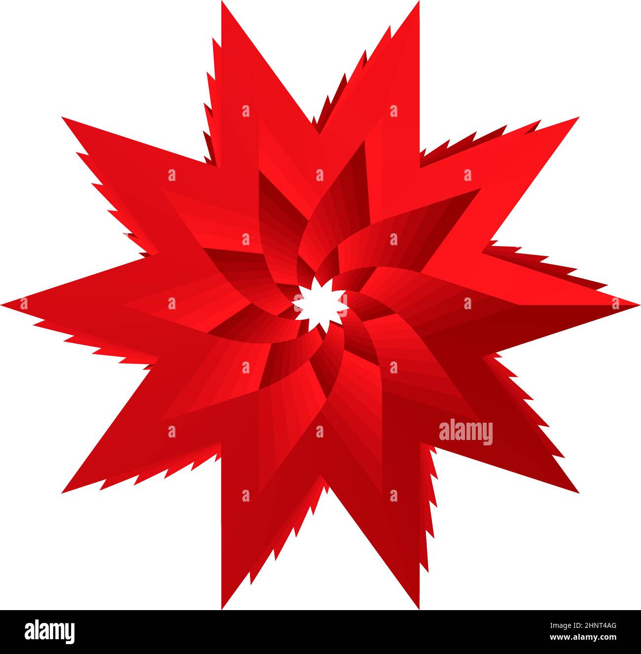 Unique star shape, star contour vector design element - stock vector ...