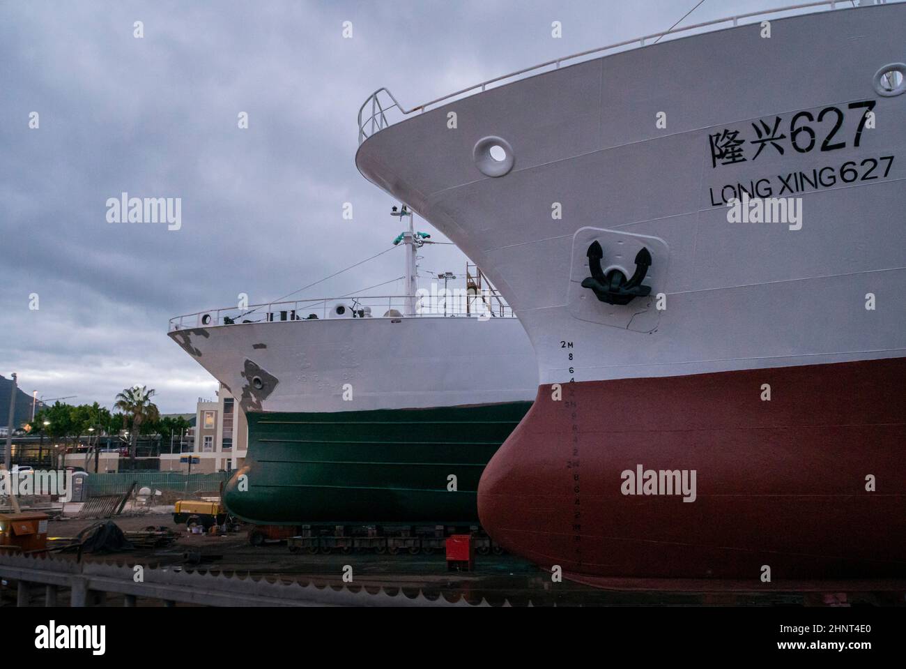 Ships in Dry Dock Stock Photo - Alamy