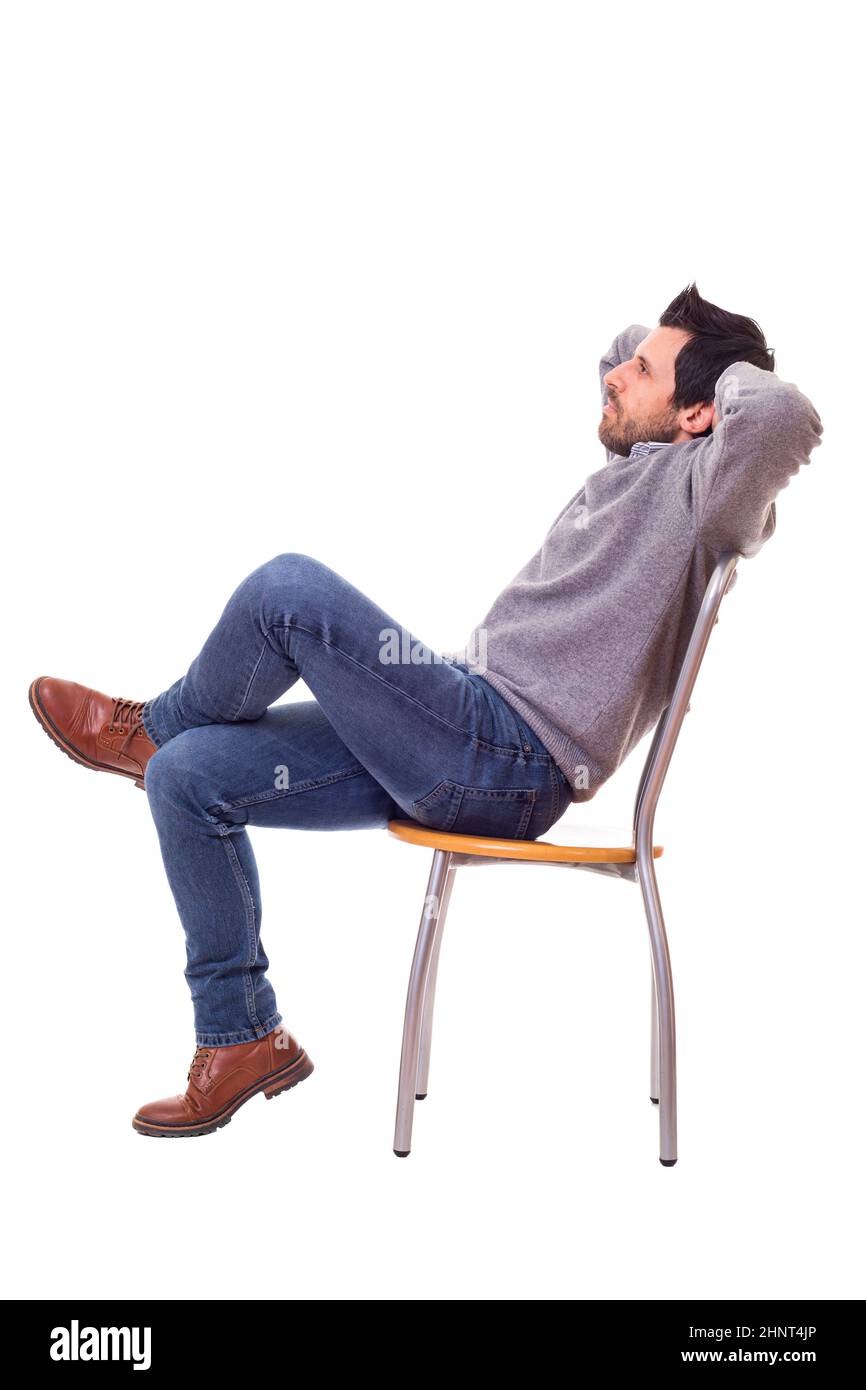 People Sitting Side View