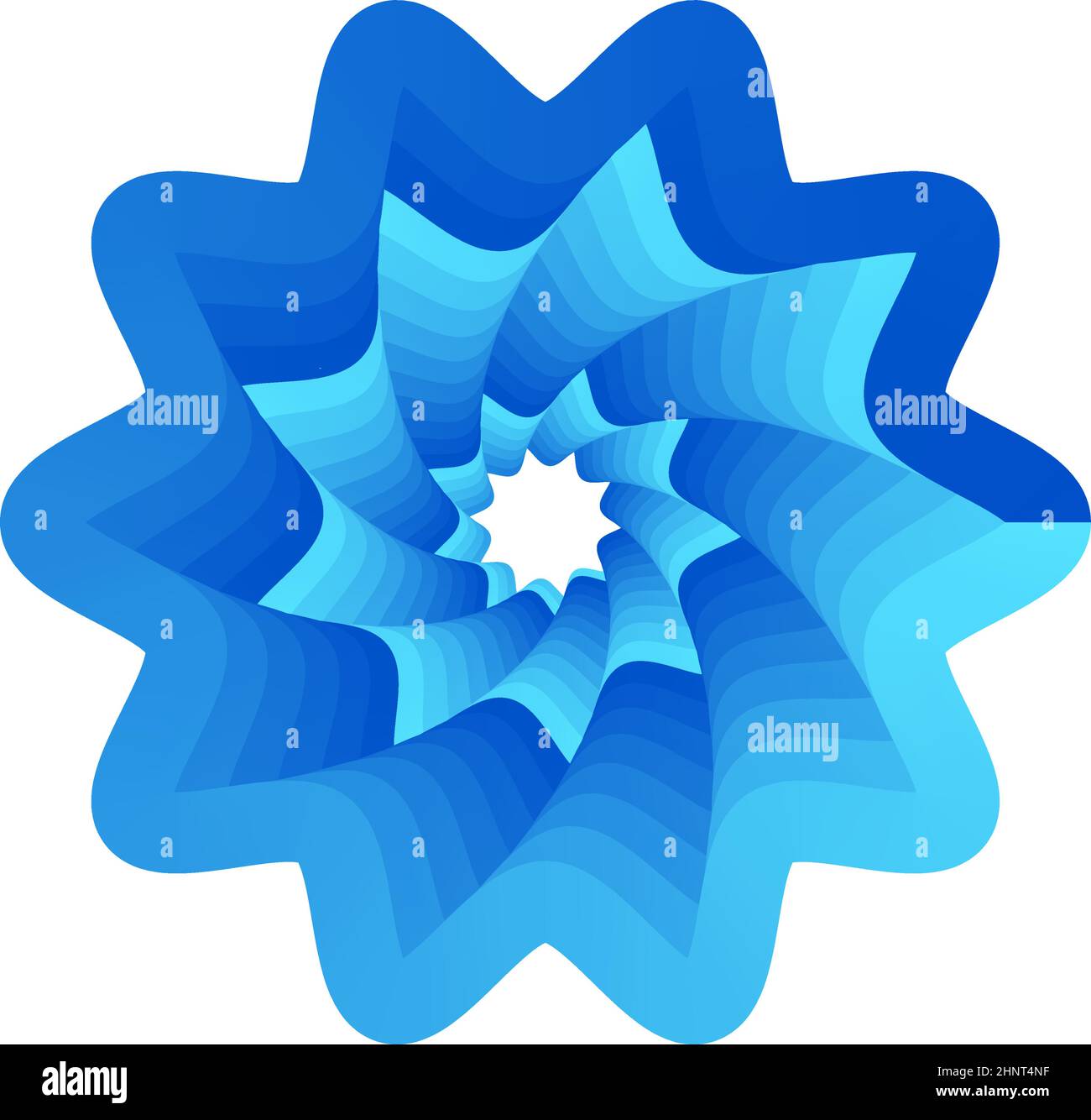 Unique star shape, star contour vector design element - stock vector ...