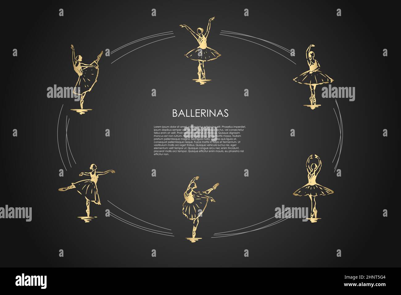 Ballerinas - women dancers wearing traditional ballet costume in ...