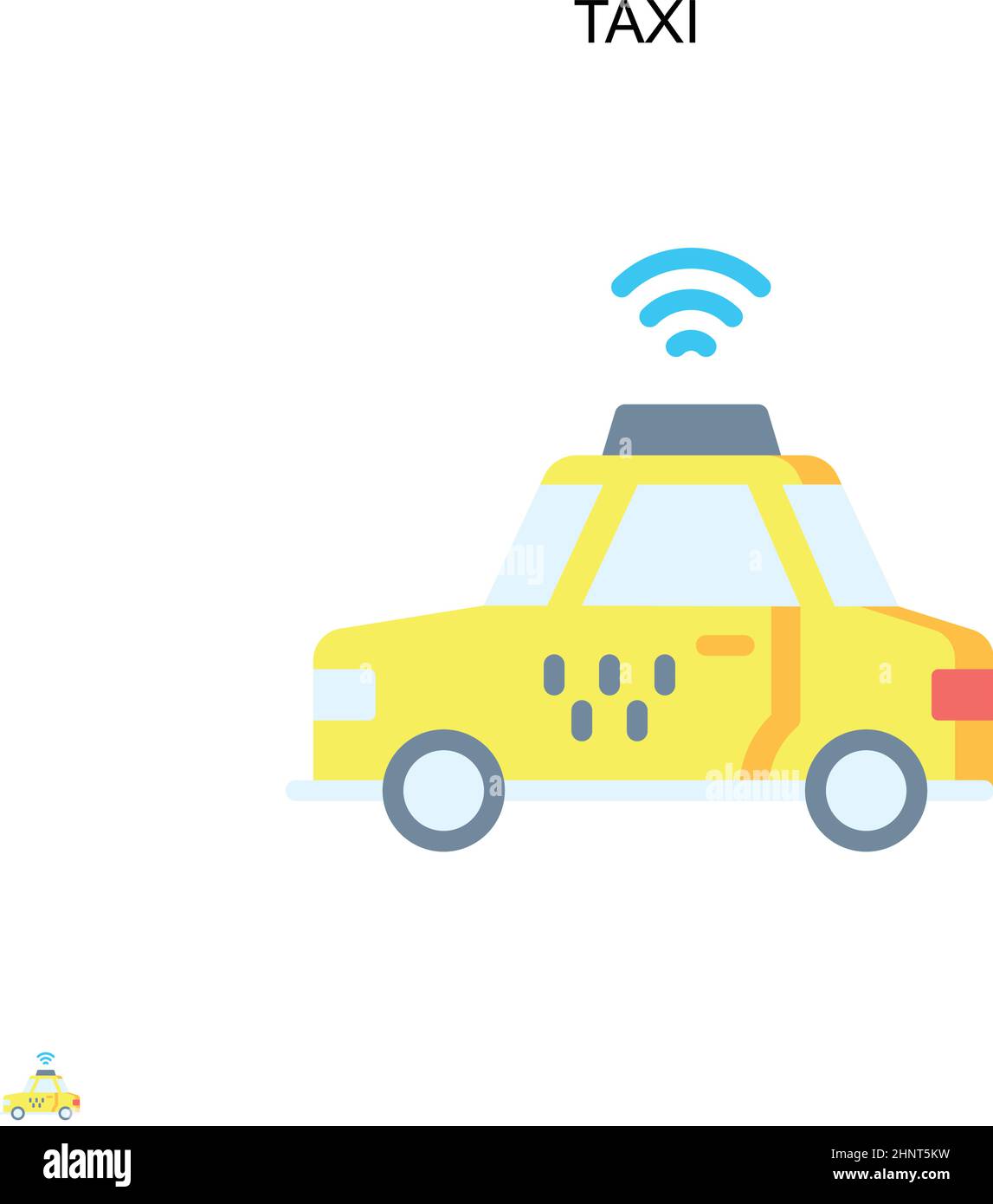 Taxi Simple vector icon. Illustration symbol design template for web ...