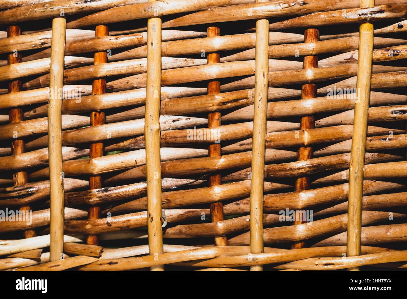 Weaving background. woven texture. wooden vine wicker straw basket ...
