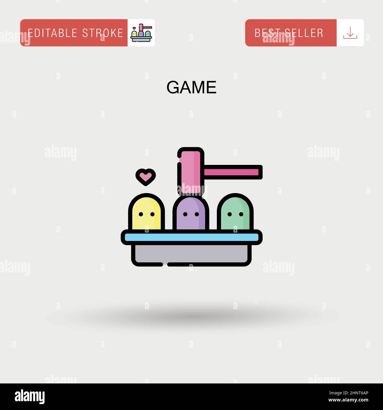 Game Simple vector icon Stock Vector Image & Art - Alamy