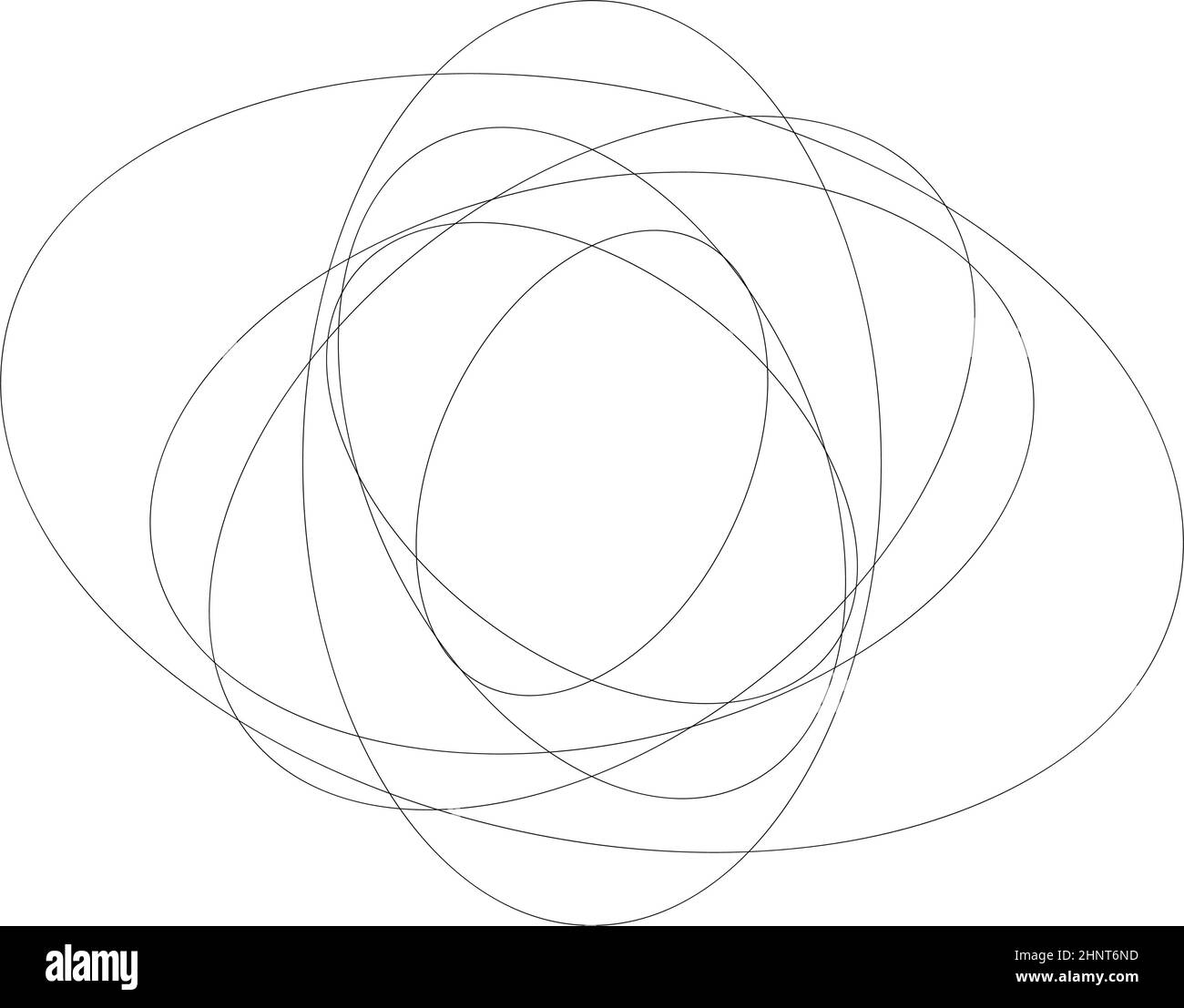 Abstract random circles geometric circular element - stock vector ...