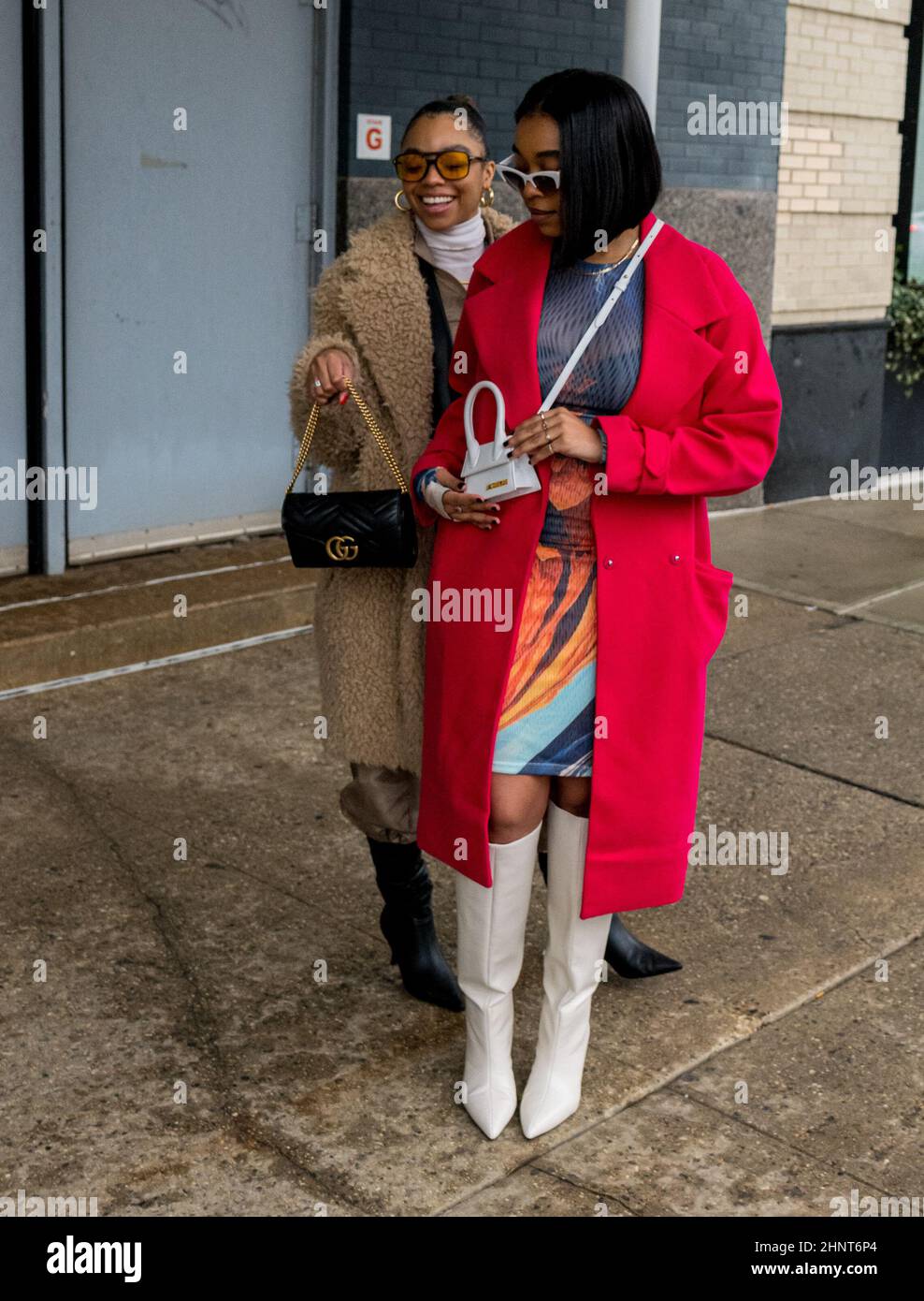 New York, New York, USA. 13th Feb, 2022. Left, KRISTIAN SPRAGGINS and ...
